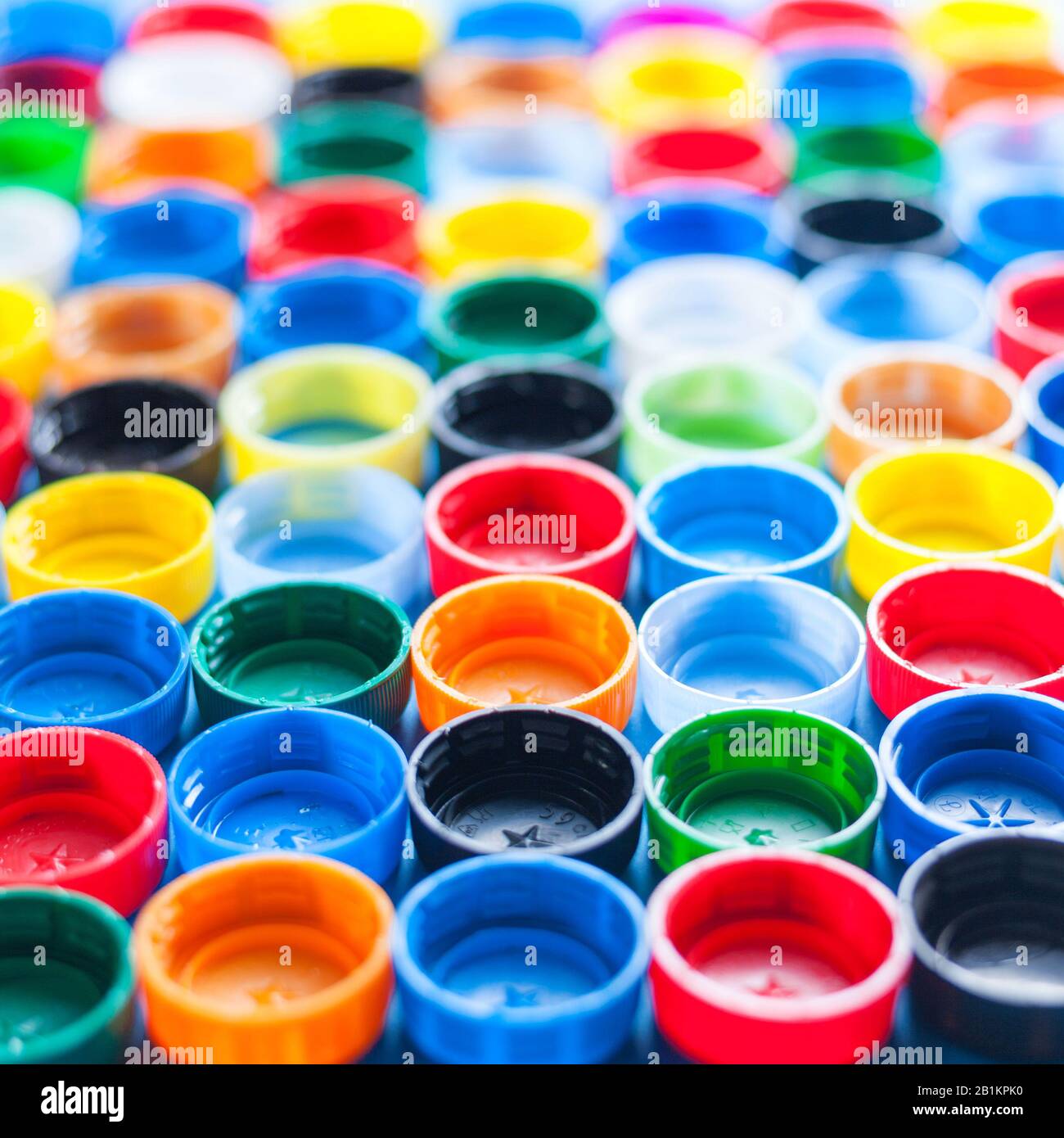 Multicolor plastic bottle caps recycling hi-res stock photography and ...