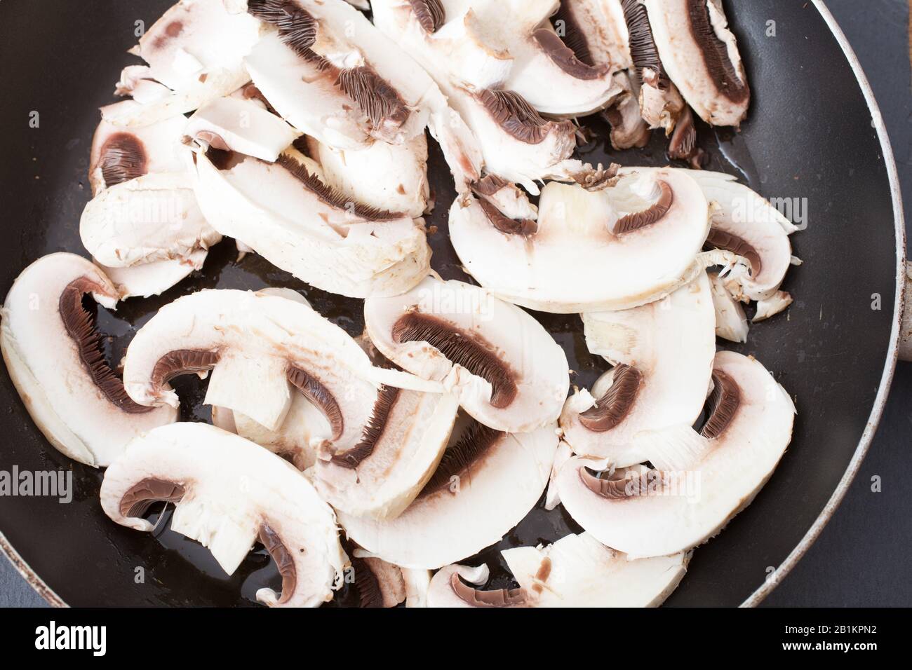 Close up sliced mushrooms in hi-res stock photography and images - Alamy