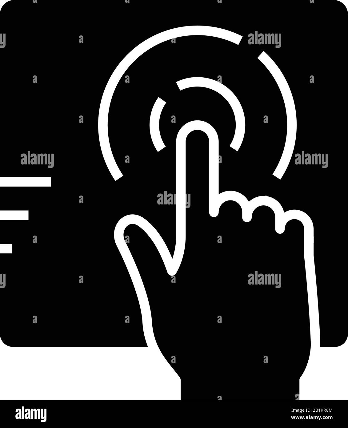 Choosing point black icon, concept illustration, vector flat symbol ...