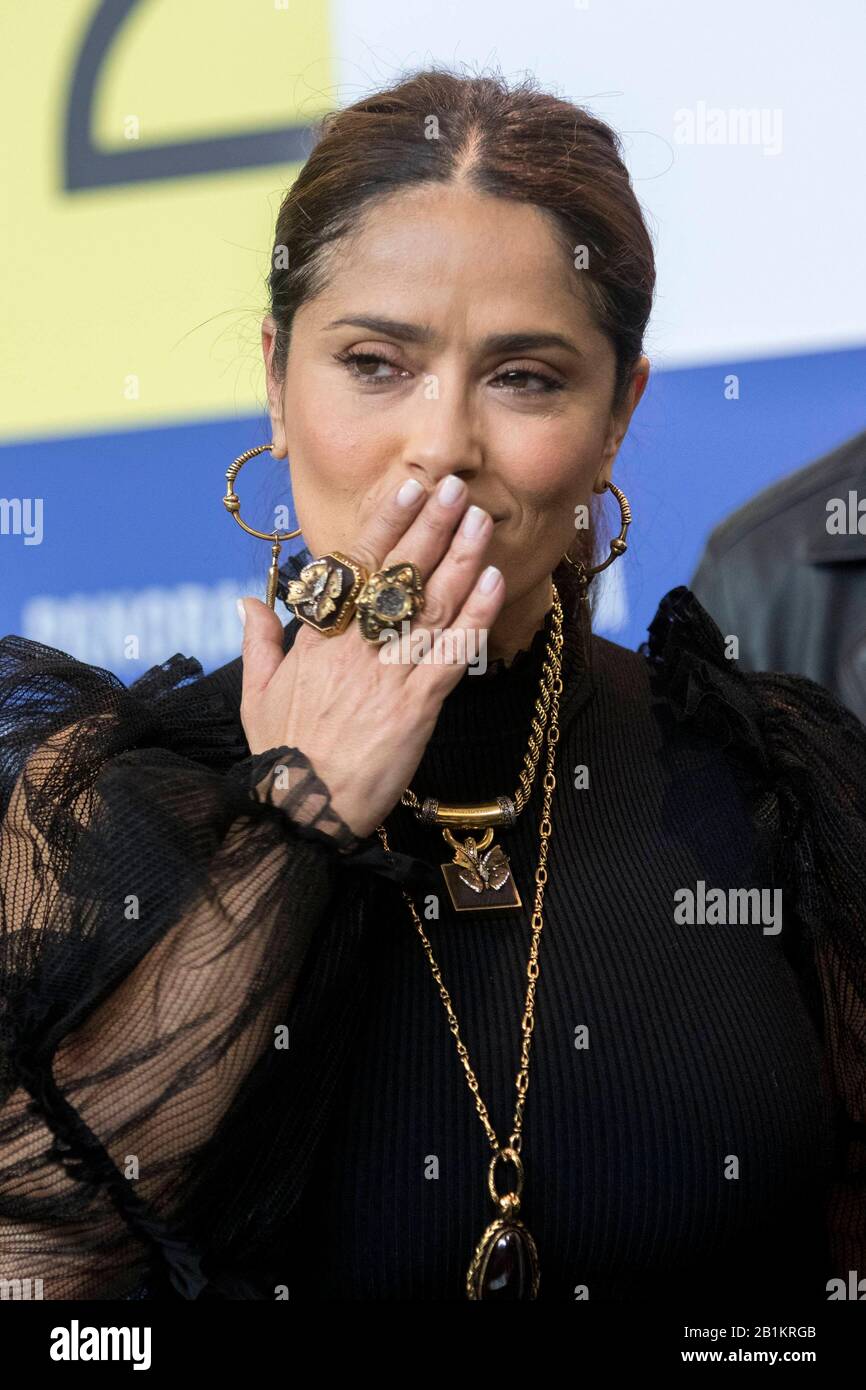 Salma Hayek attends photo call and press conference for 'The Roads Not ...