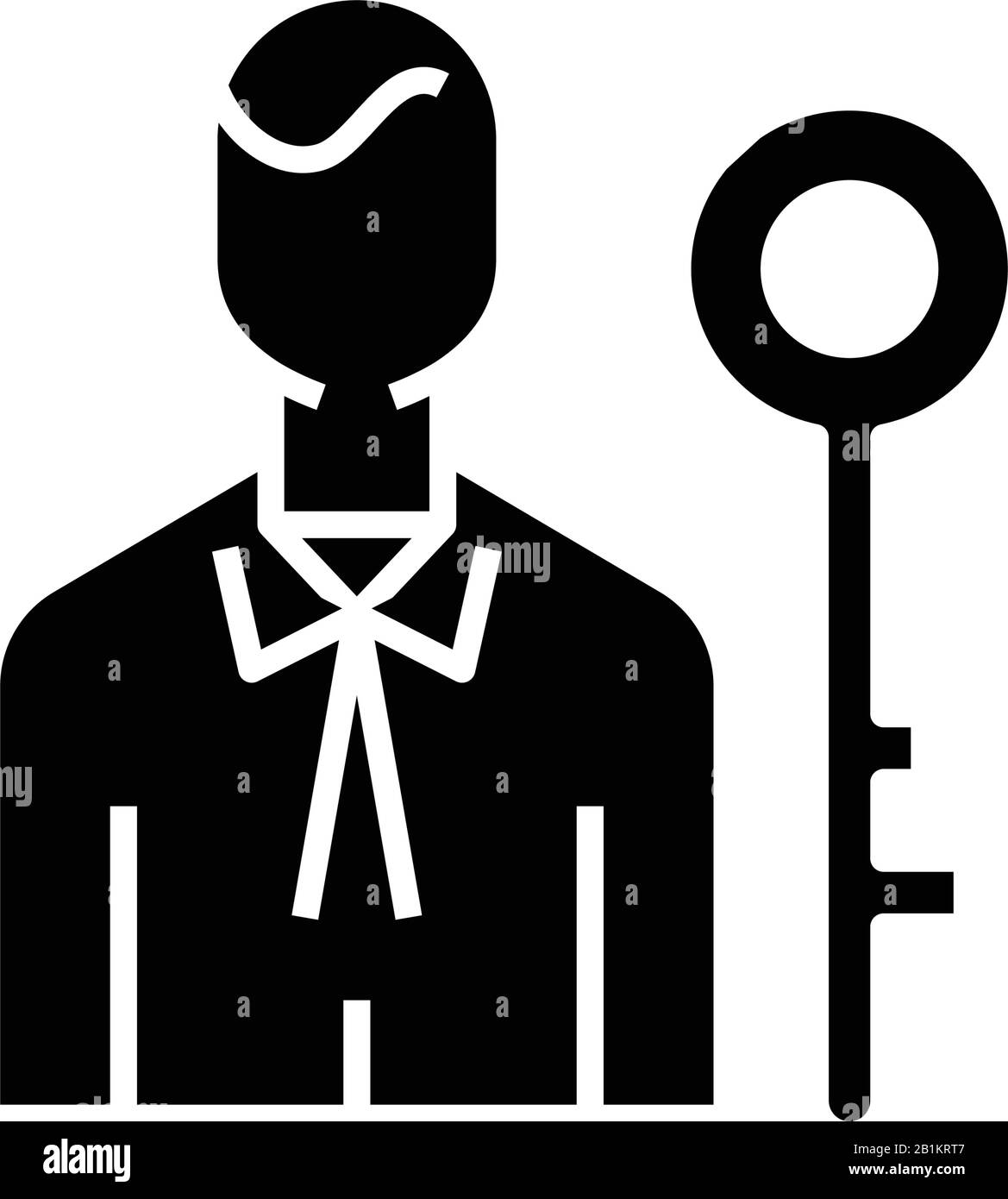 Business solution black icon, concept illustration, vector flat symbol ...