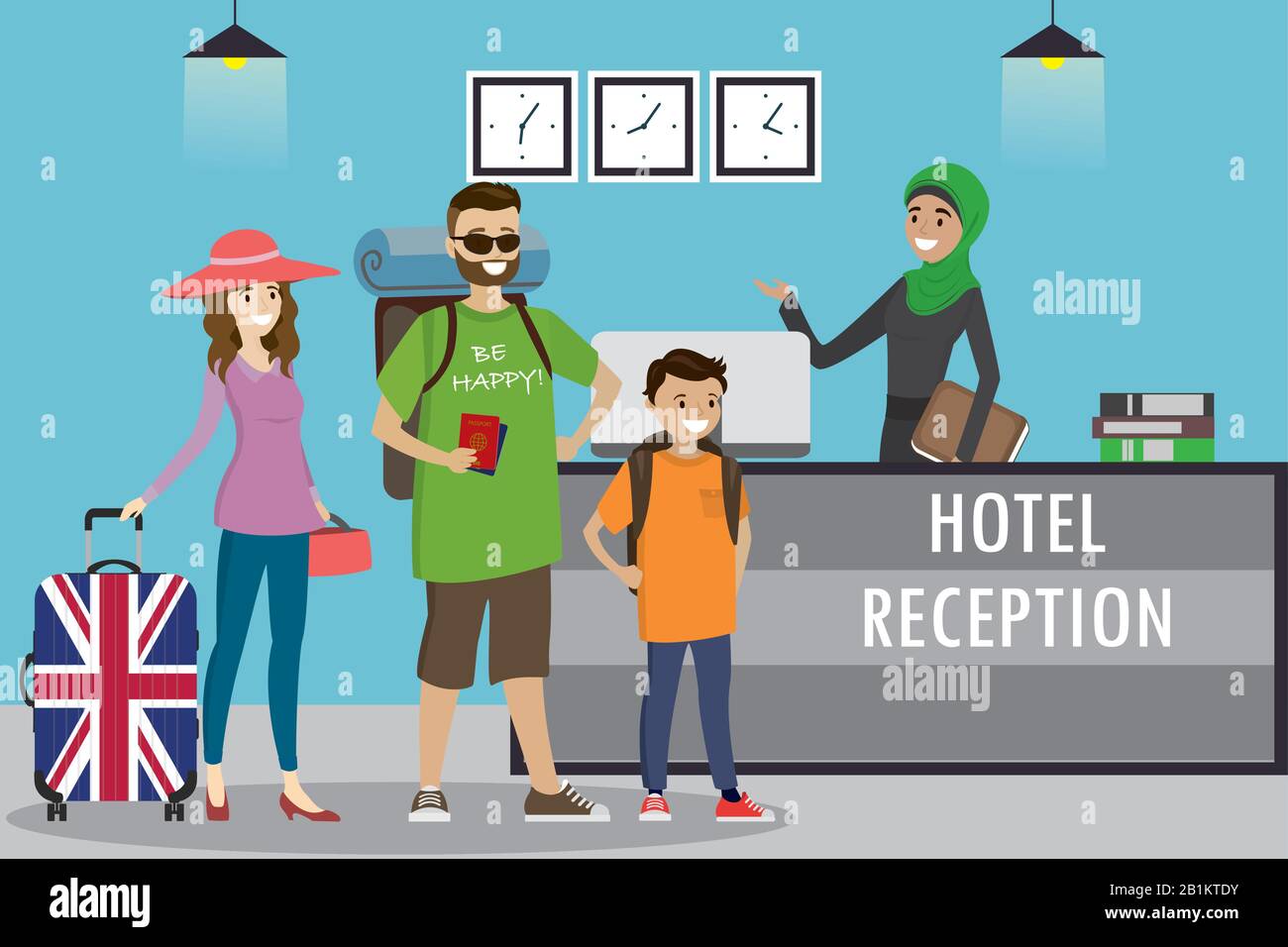 Young employee uk Stock Vector Images - Alamy