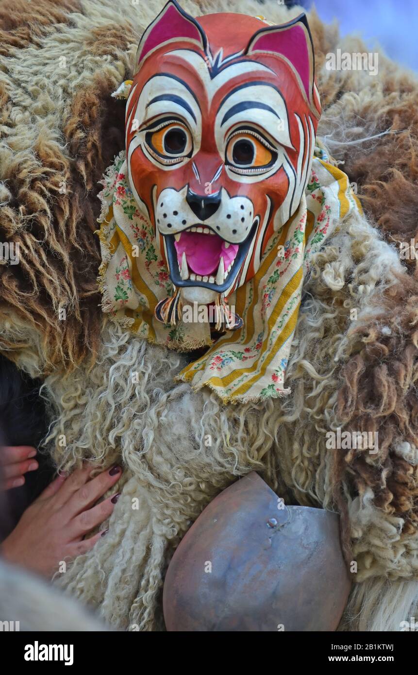 EVOLENE, SWITZERLAND - AUGUST 15: Traditional monster figures from ...