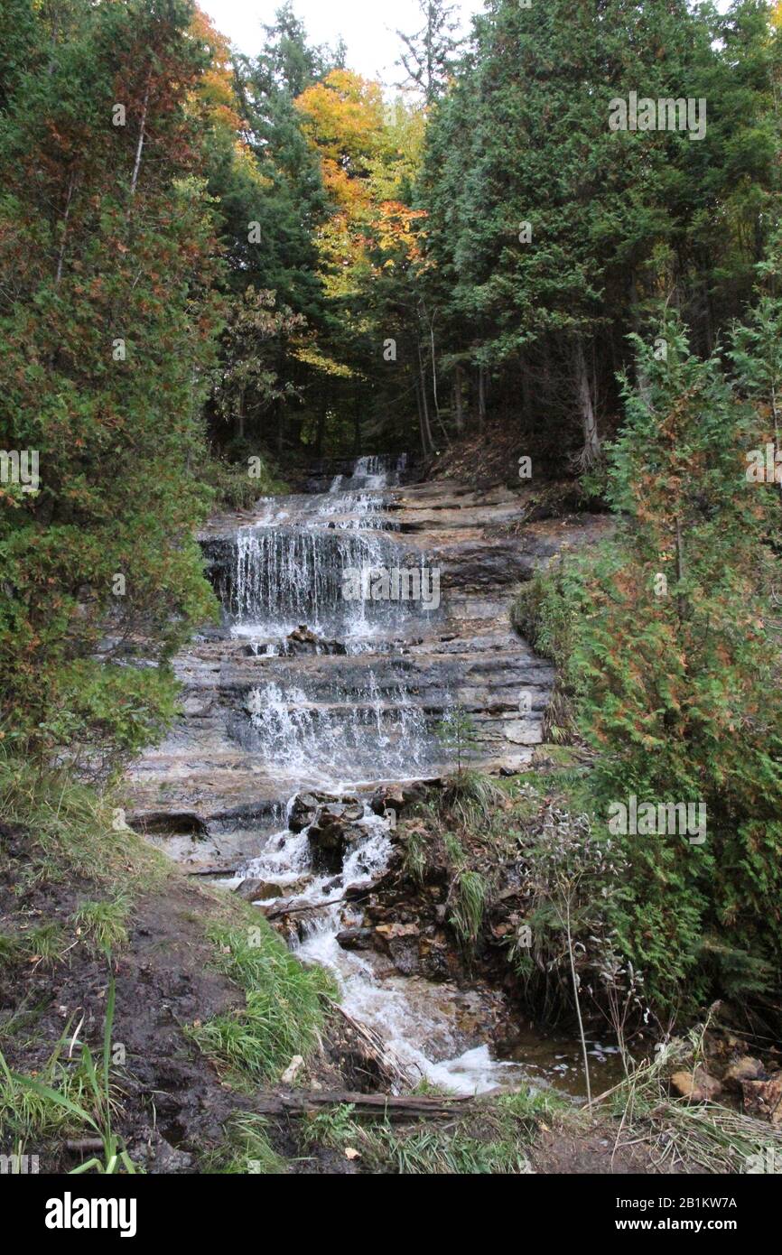 Alger Falls, Alger County Michigan Stock Photo - Alamy