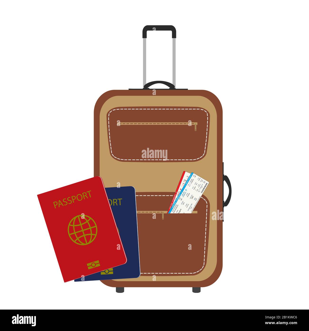 Passports pile Stock Vector Images - Alamy