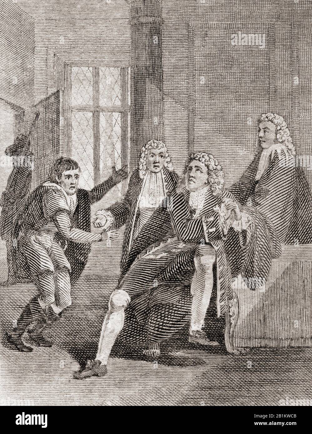 James II receiving the news of the defection of his children. James II ...