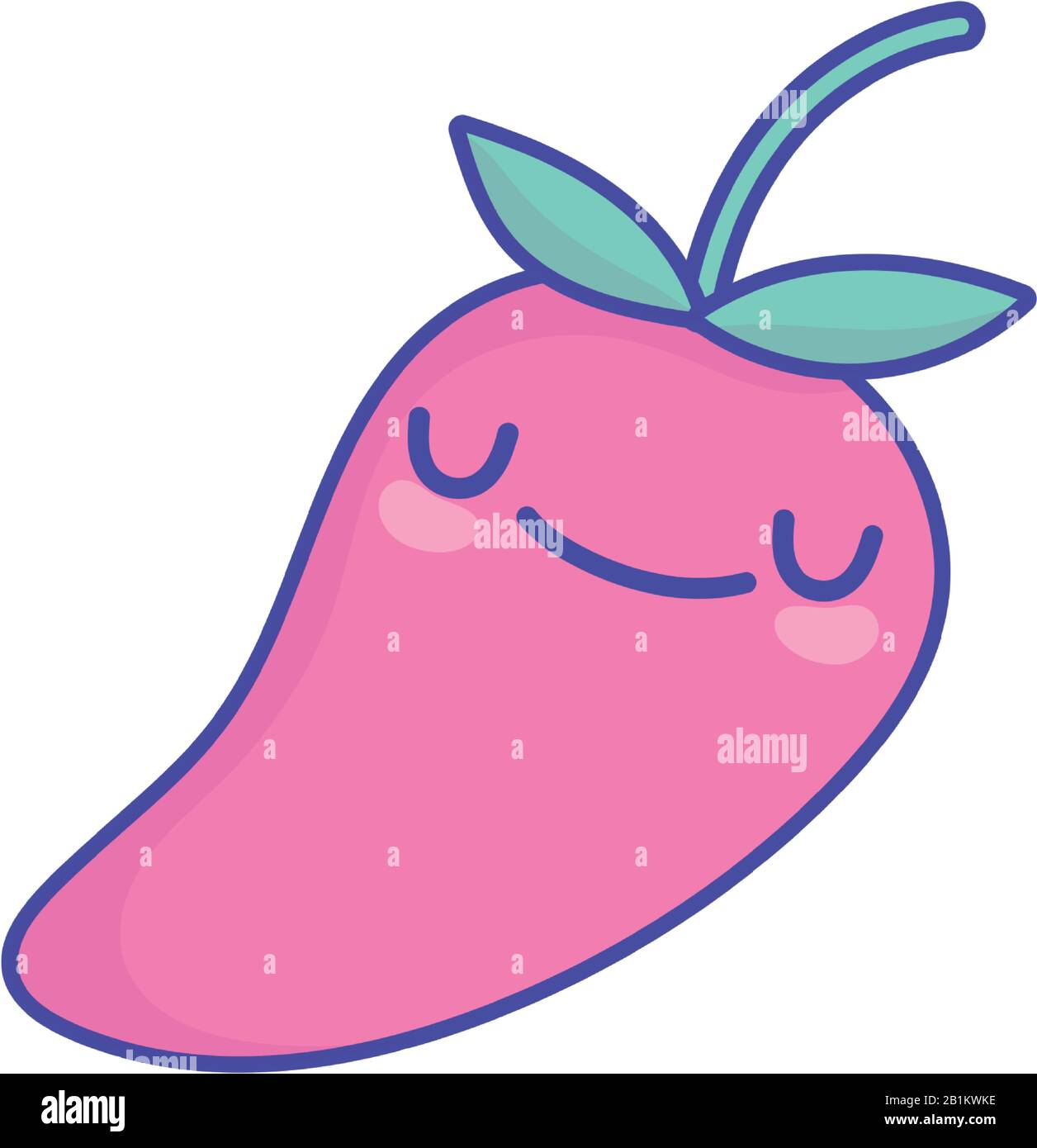 red chili pepper character cartoon food cute vector illustration flat ...