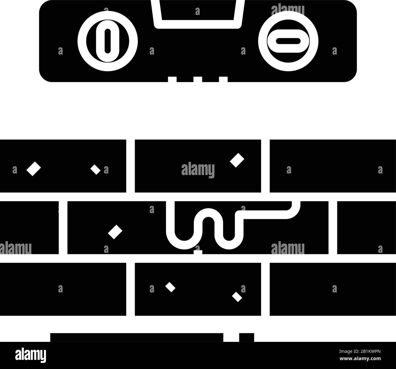 Icon stone walls Black and White Stock Photos & Images - Alamy