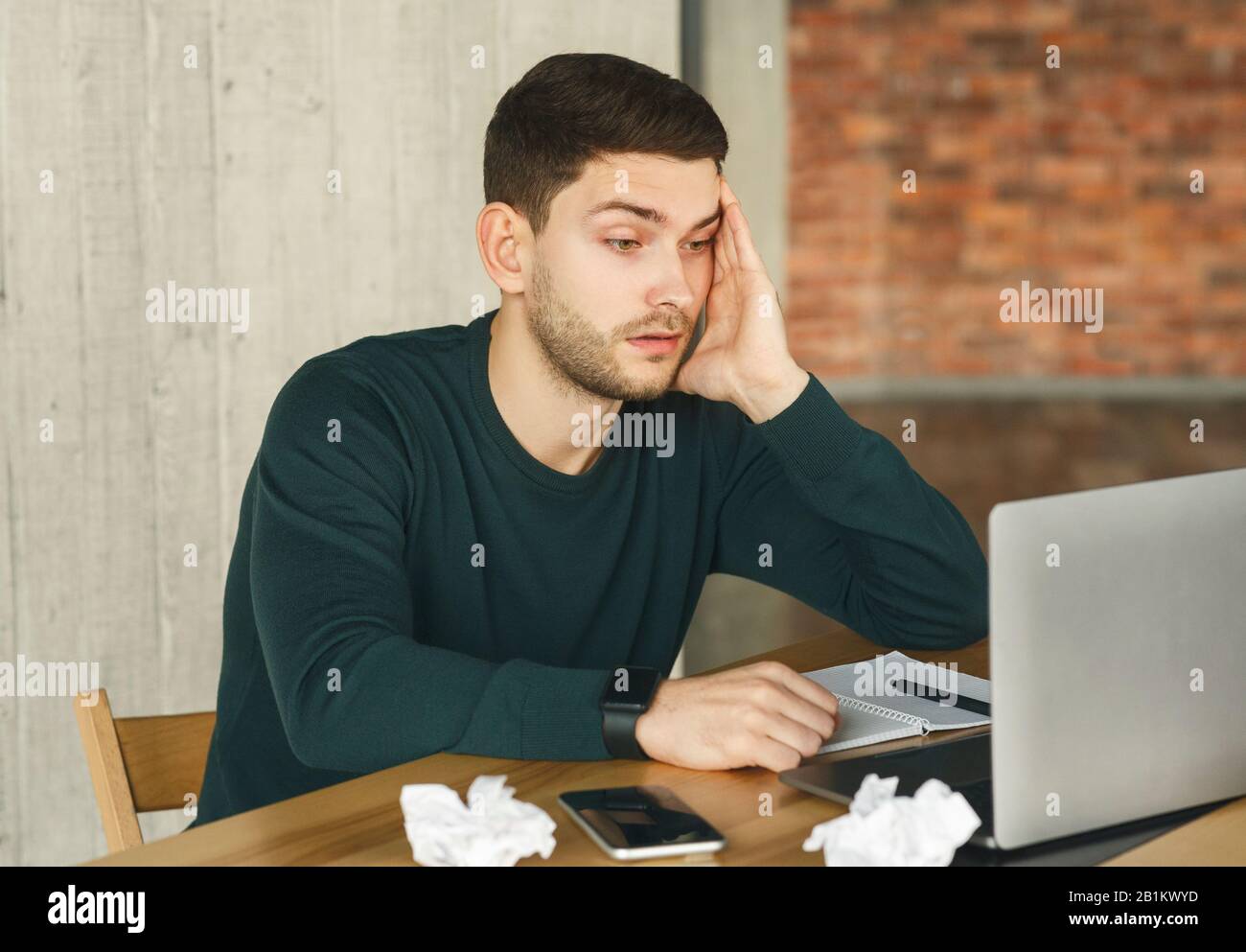 Tired workplace exhaustion hi-res stock photography and images - Alamy