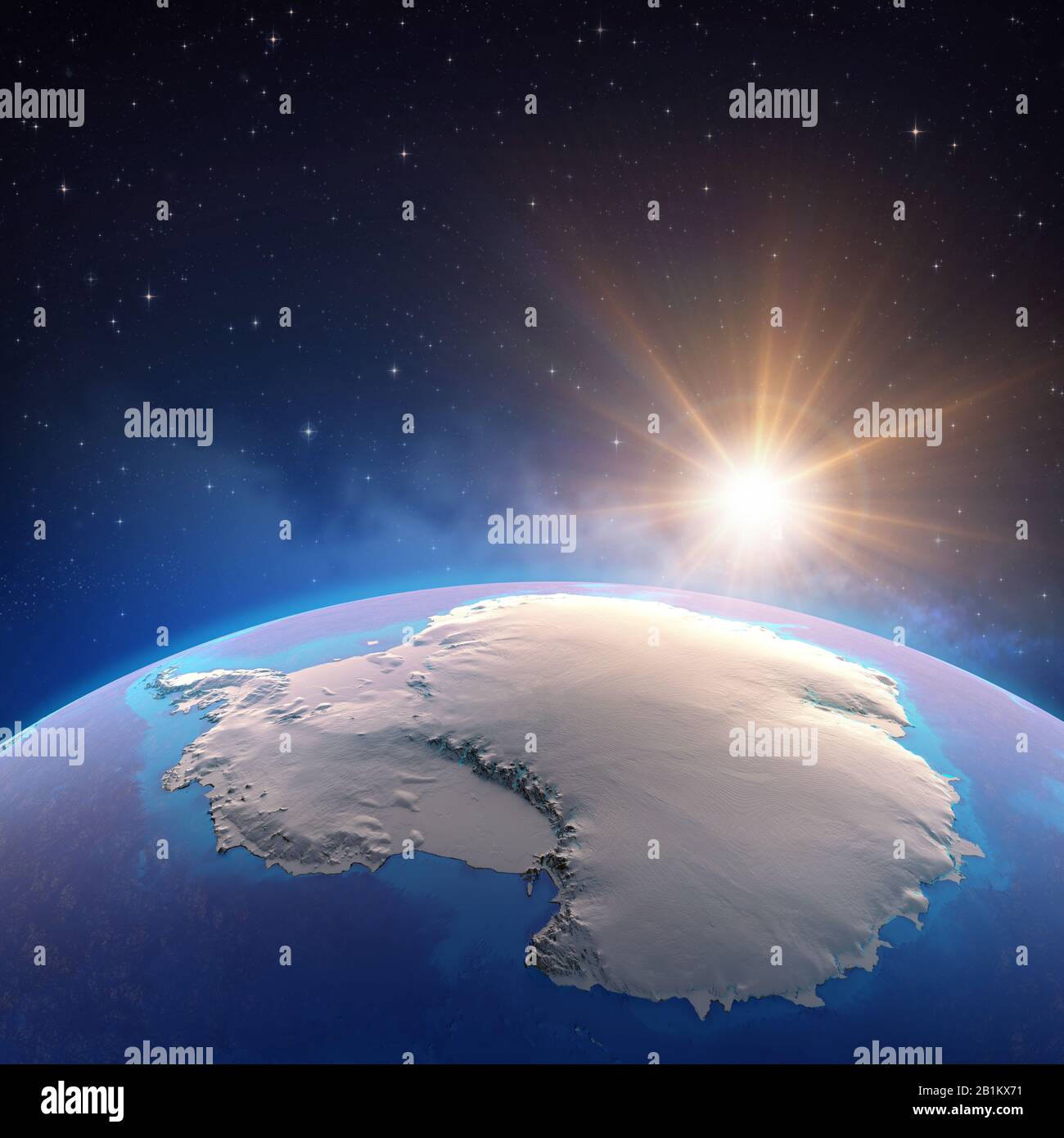 Antarctica from space hi-res stock photography and images - Alamy