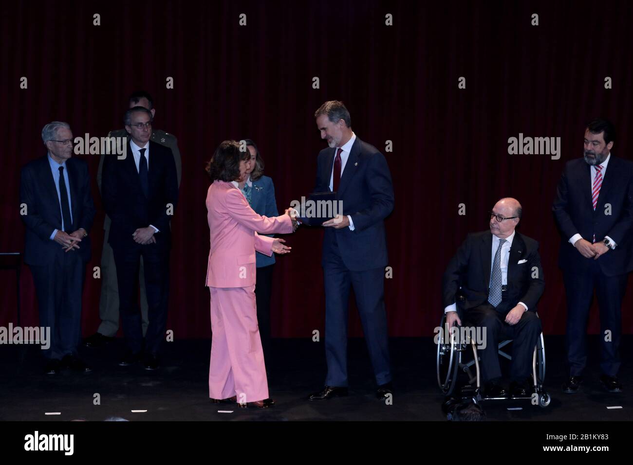 Madrid Spain; 02/02/2020.- The King describes as "great businessman ...