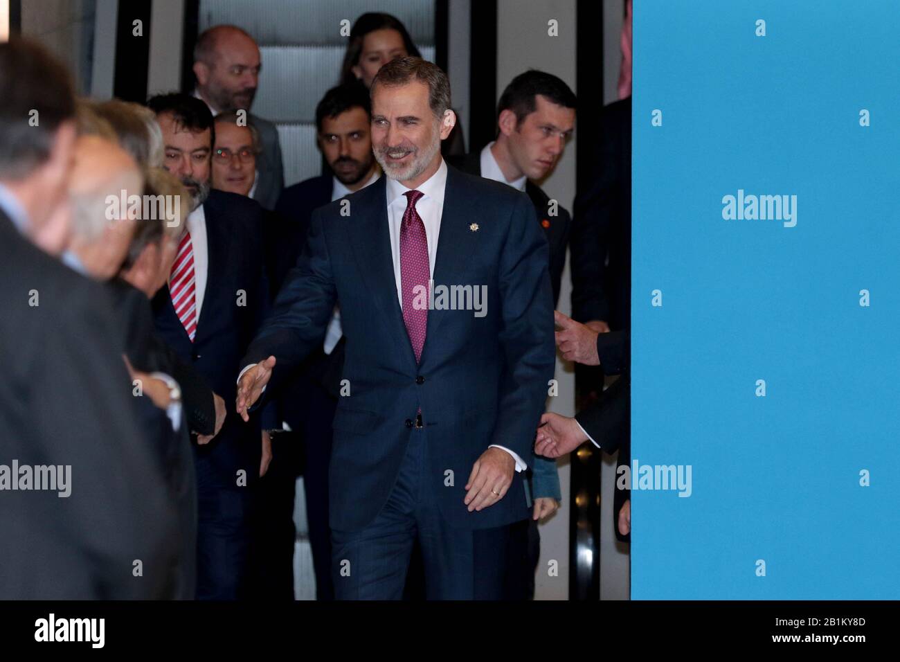 Madrid, Spain; 26/02/2020.- The King describes as "great businessman ...