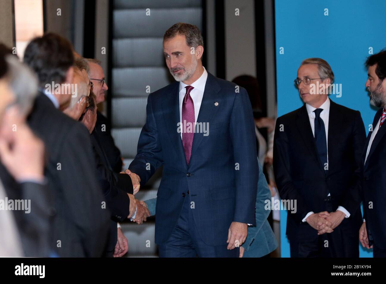 Madrid, Spain; 26/02/2020.- The King describes as "great businessman ...