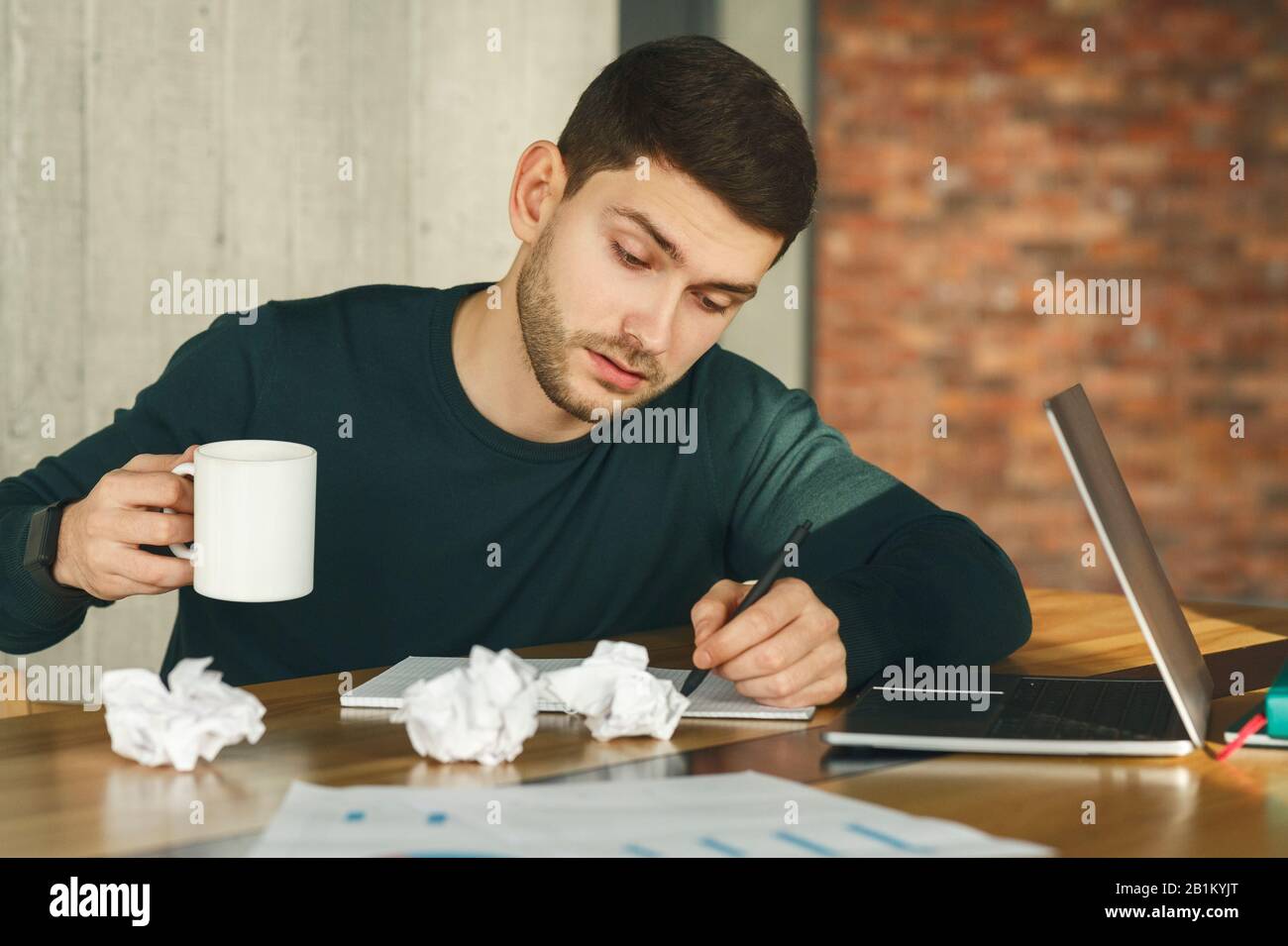 Overworked employee hi-res stock photography and images - Alamy