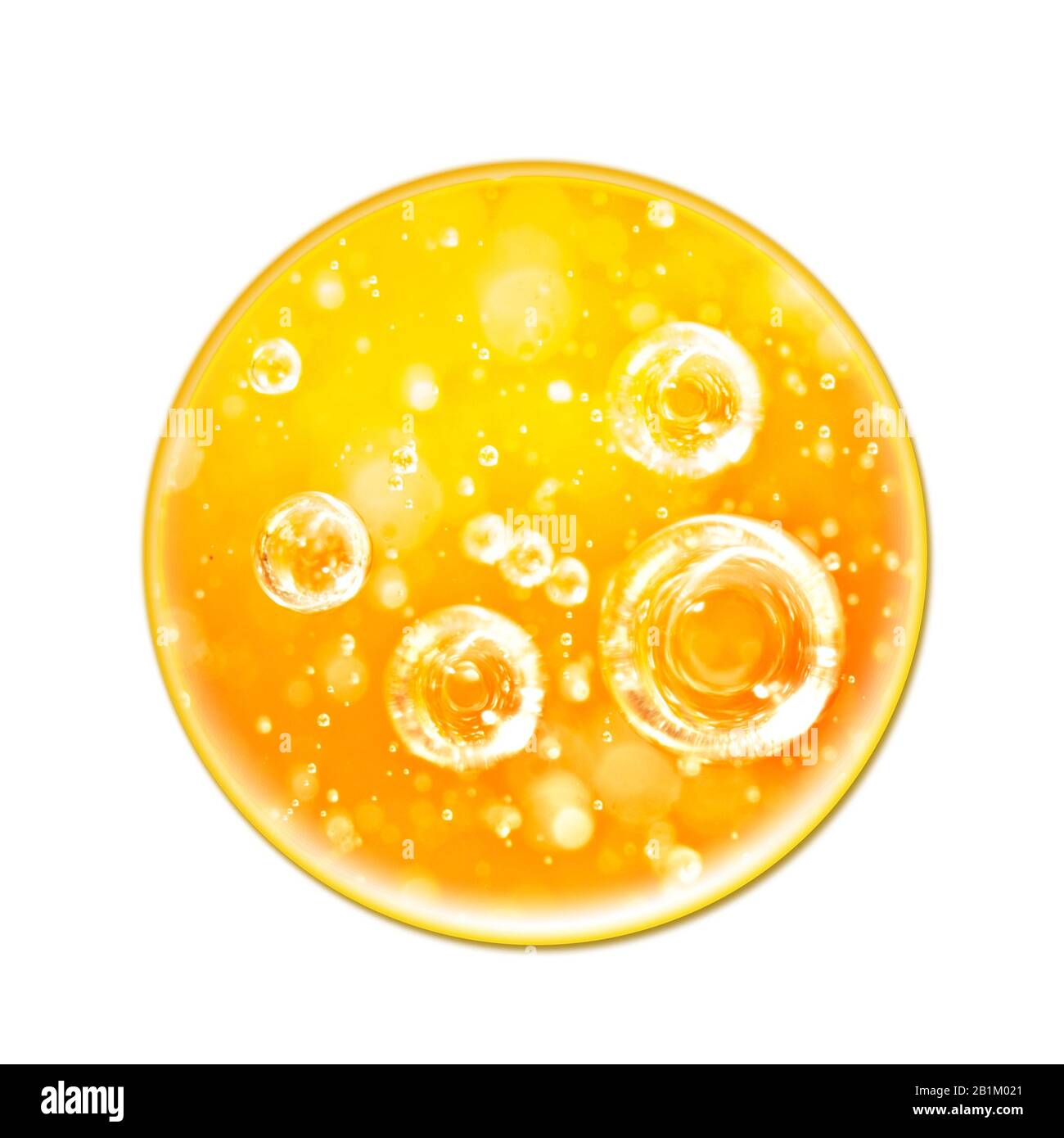 bubbles in oil isolated on white background Stock Photo - Alamy