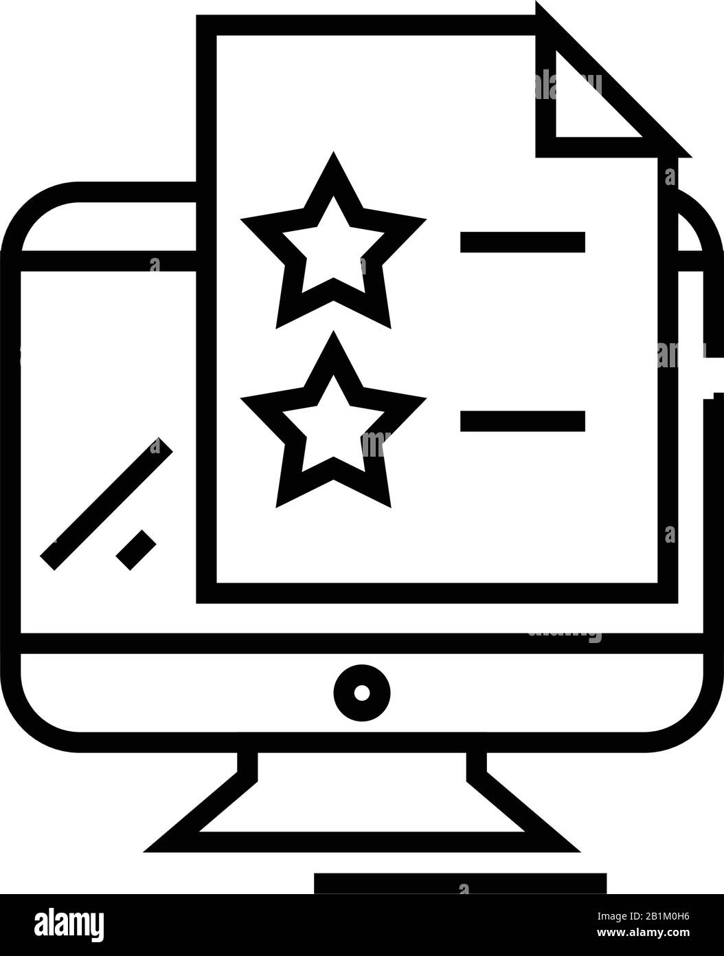 Great marks line icon, concept sign, outline vector illustration ...