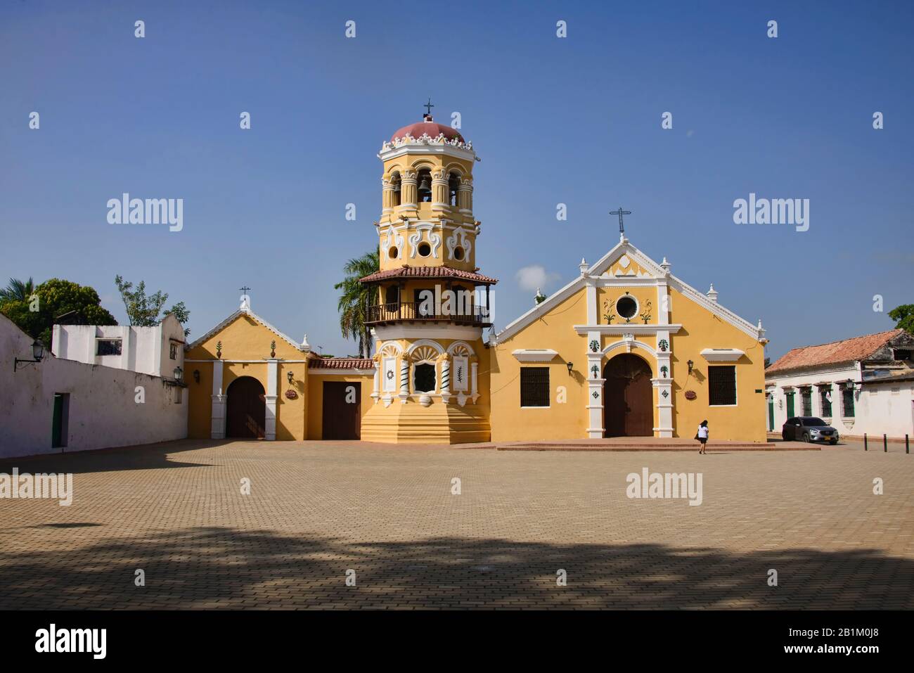 Iglesia De Santa Bárbara church in colonial Santa Cruz de Mompox ...