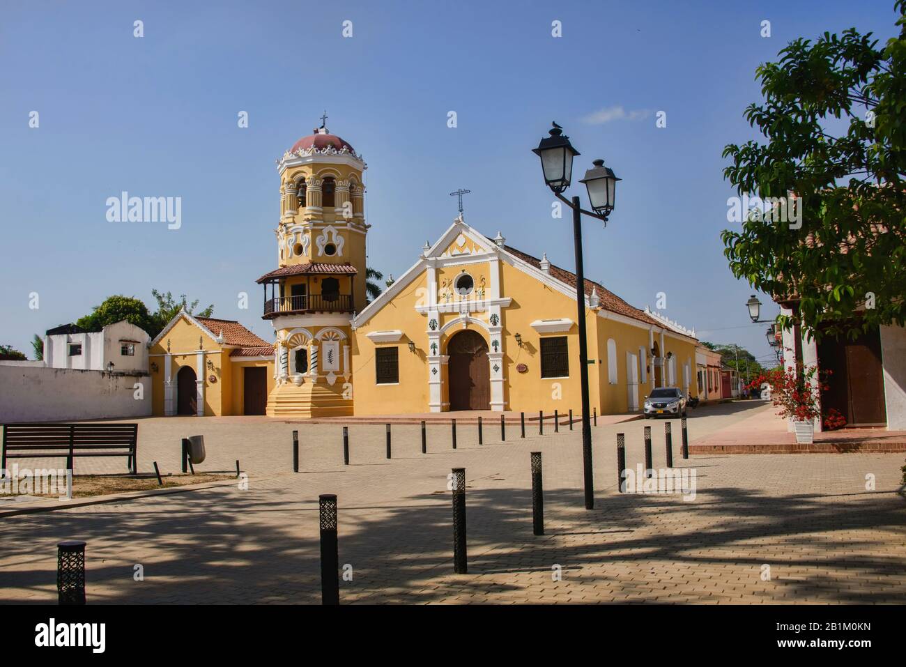Iglesia De Santa Bárbara church in colonial Santa Cruz de Mompox ...