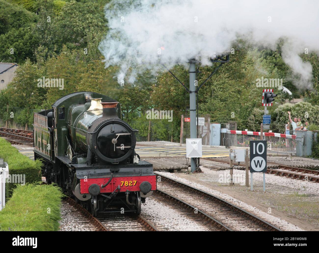 GWR 7800 "Manor" class locomotive, No. 7827 "Lydham Manor" running ...