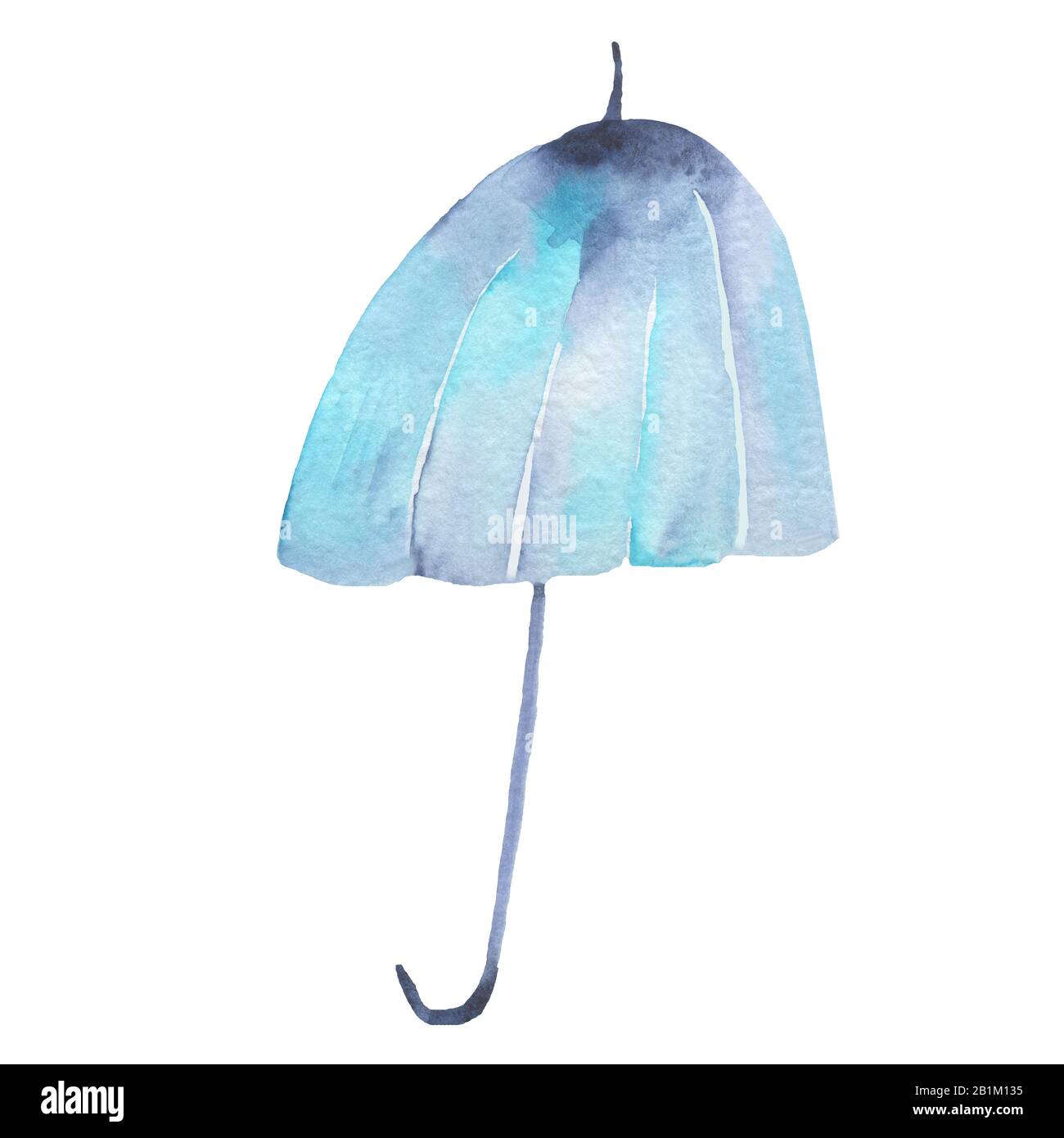 Sketch watercolor hand draw open umbrella Stock Photo - Alamy
