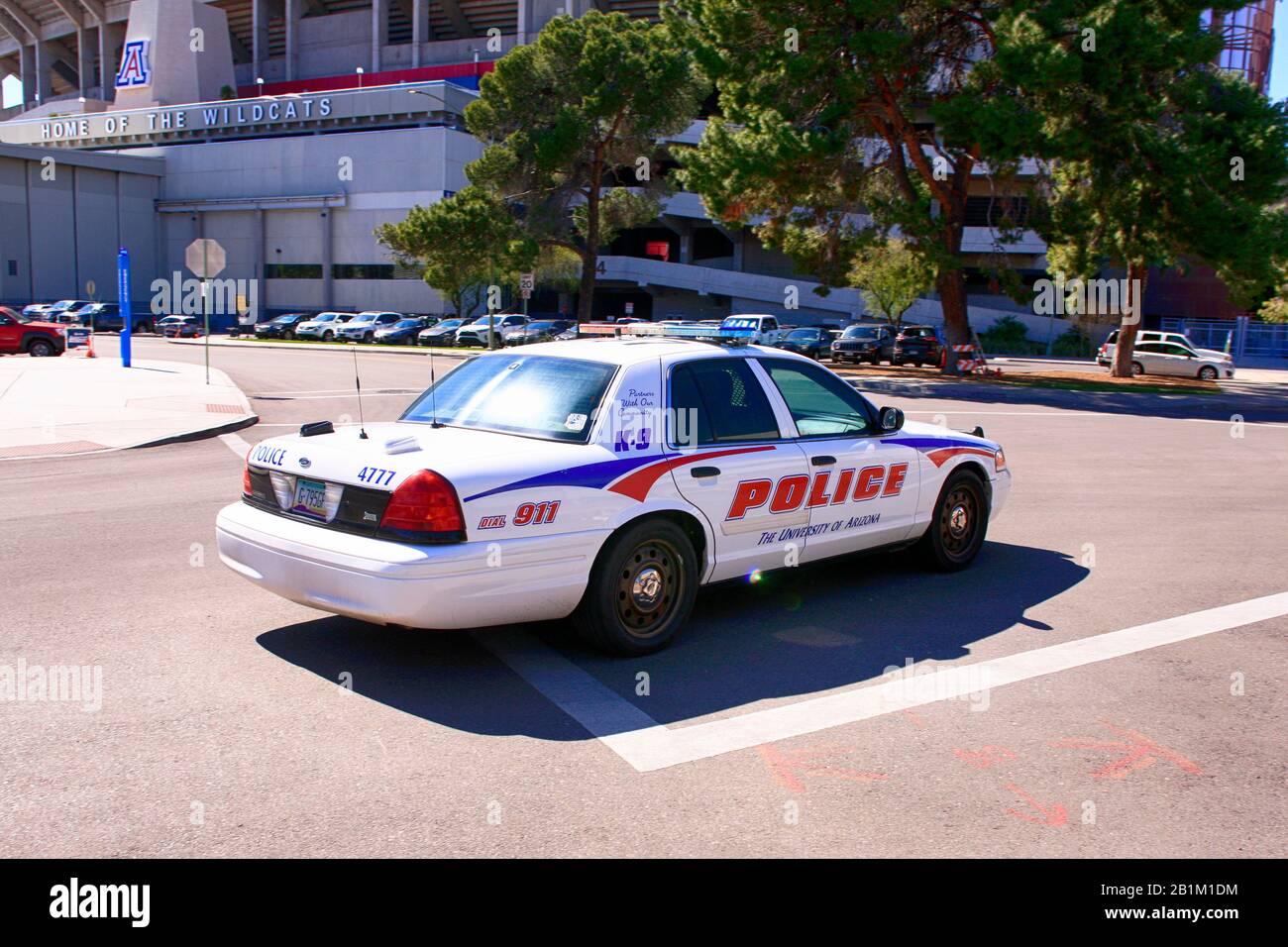 University of Arizona Police cruiser on campus in Tucson AZ Stock Photo ...