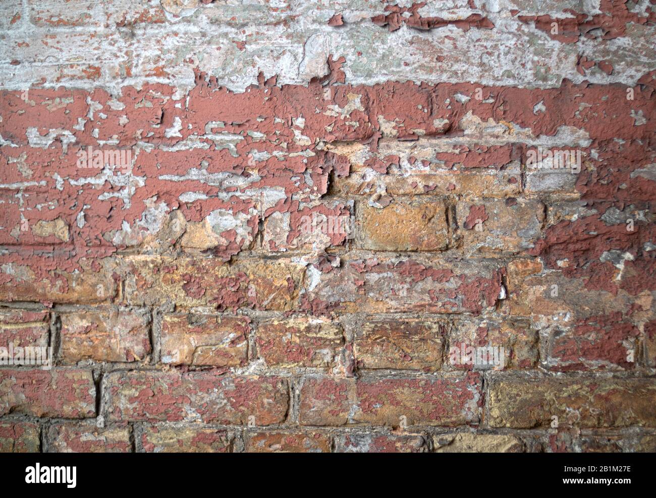 Old red retro brick wall texture background Stock Photo - Alamy