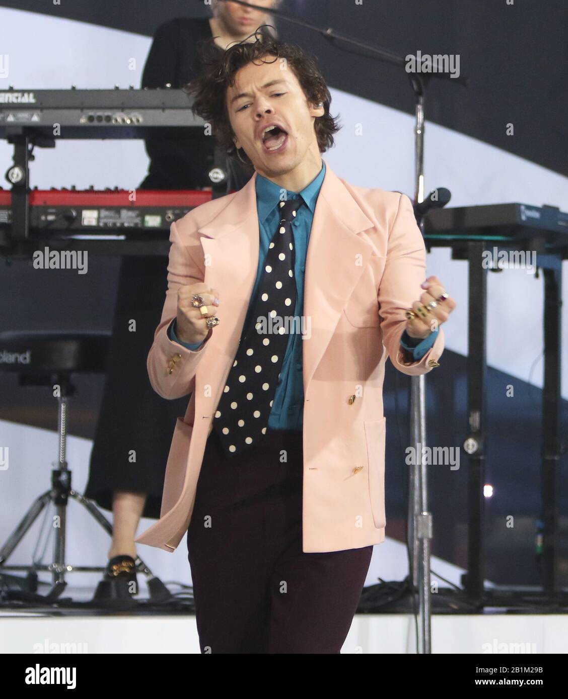 February 26, 2020 Harry Styles perform at Today Show Concert Series at ...