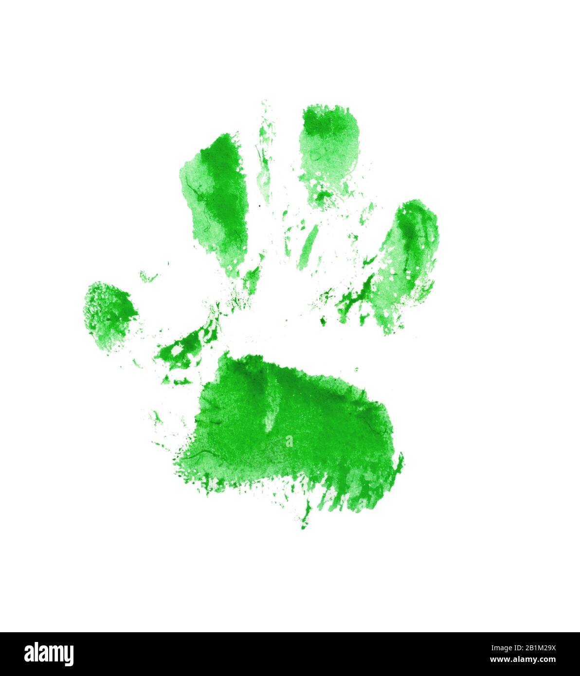 Paw print in color isolated on white background Stock Photo - Alamy