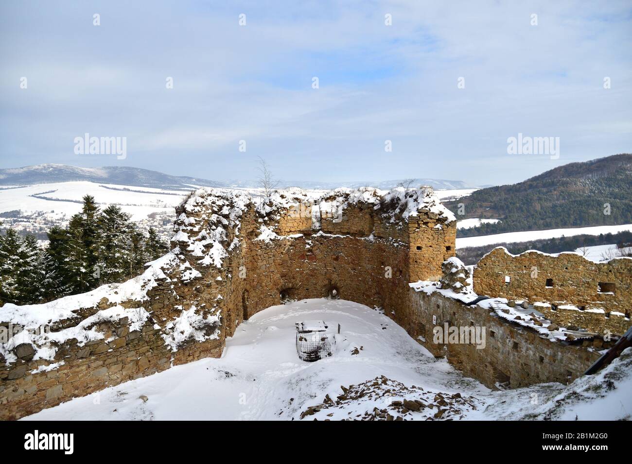 old historical ruins of castle Zborov Slovakia Stock Photo - Alamy