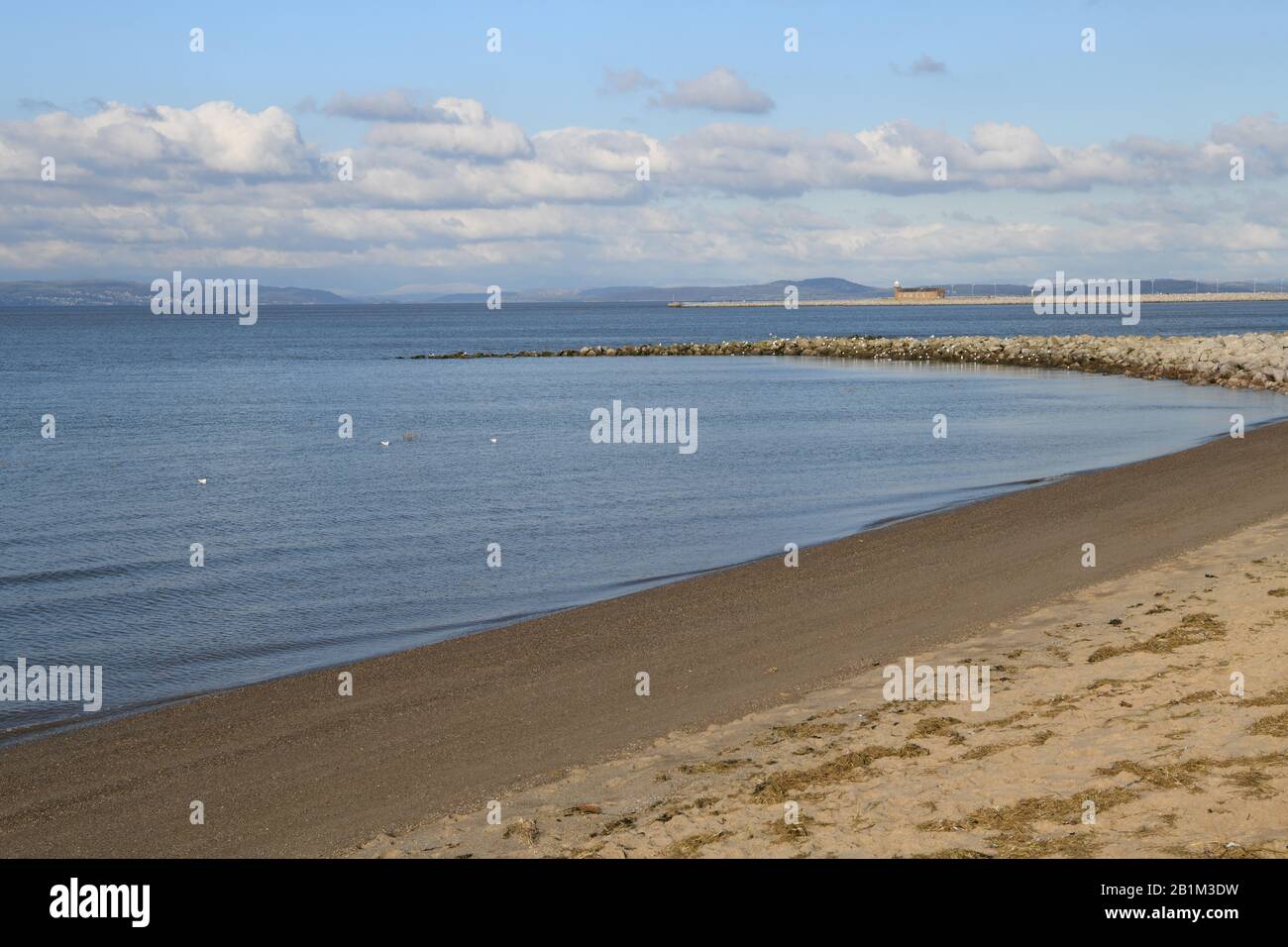 The sea front at Morecambe Bay Stock Photo - Alamy
