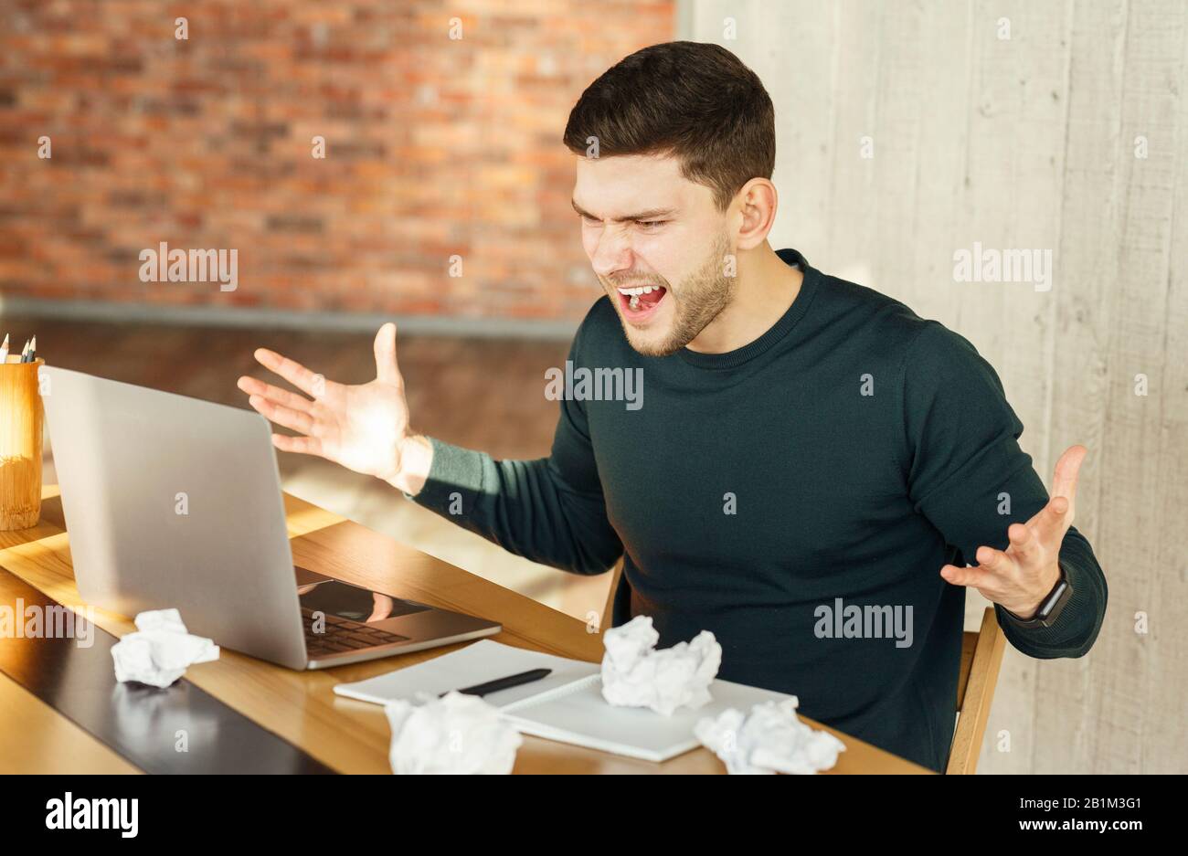 Irritated computer hi-res stock photography and images - Alamy