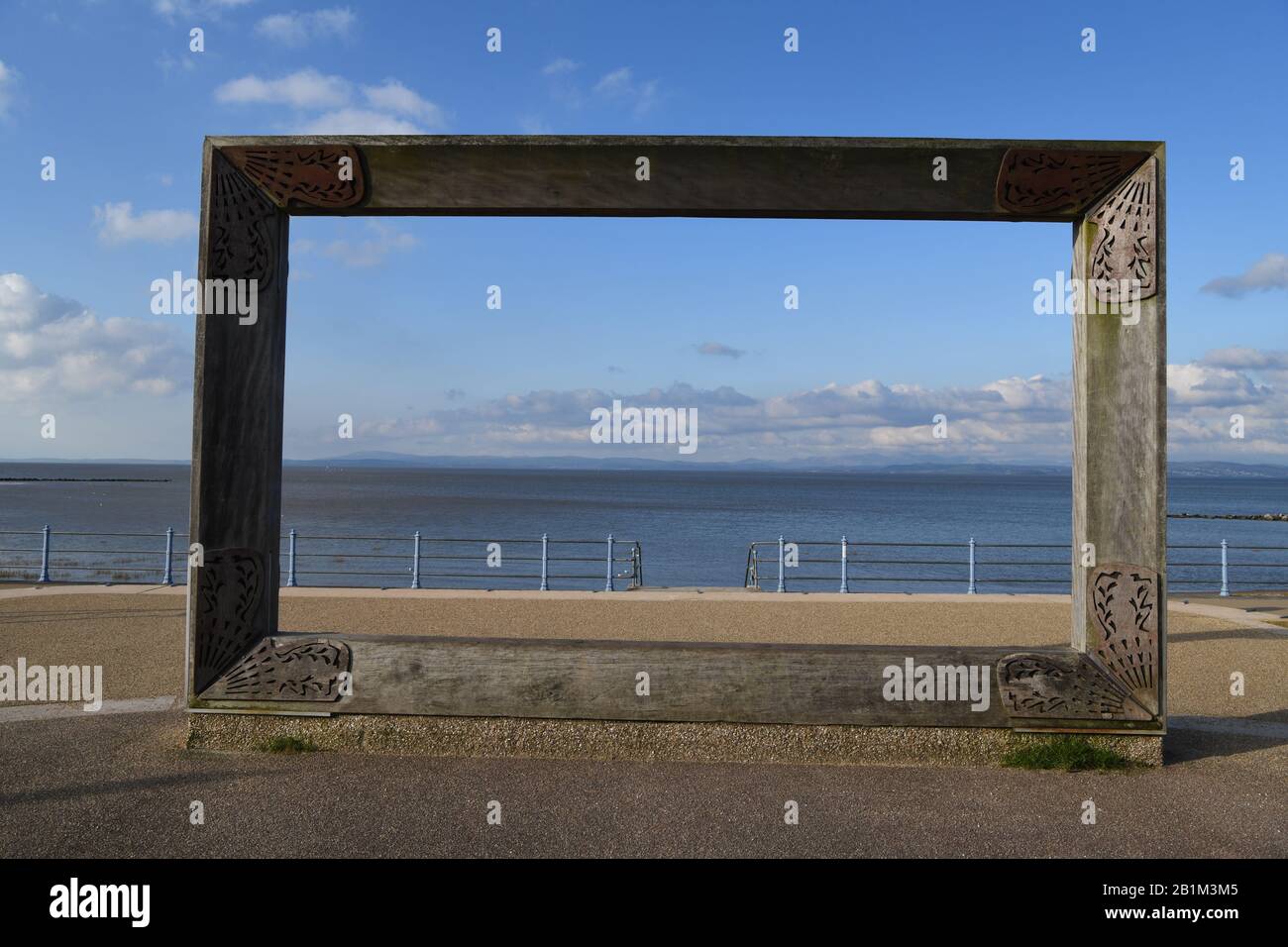 The large picture frame on the sea front promenade at West End Gardens ...