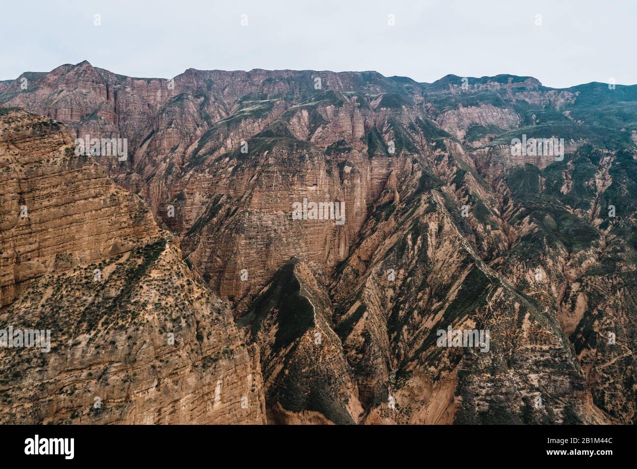 aerial view of barren hills Stock Photo - Alamy