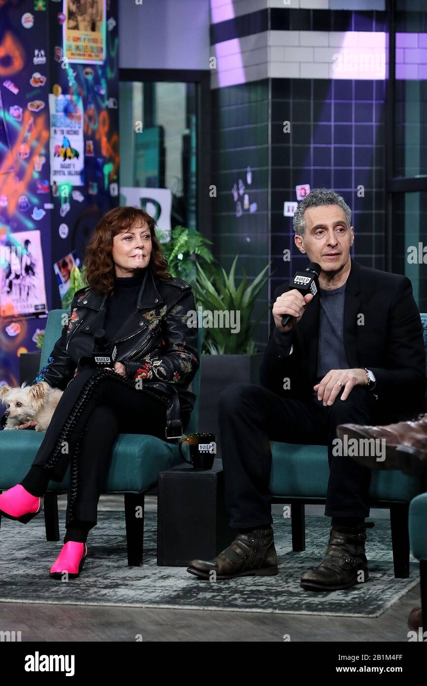 New York Ny February 26 Susan Sarandon John Turturro At The Build