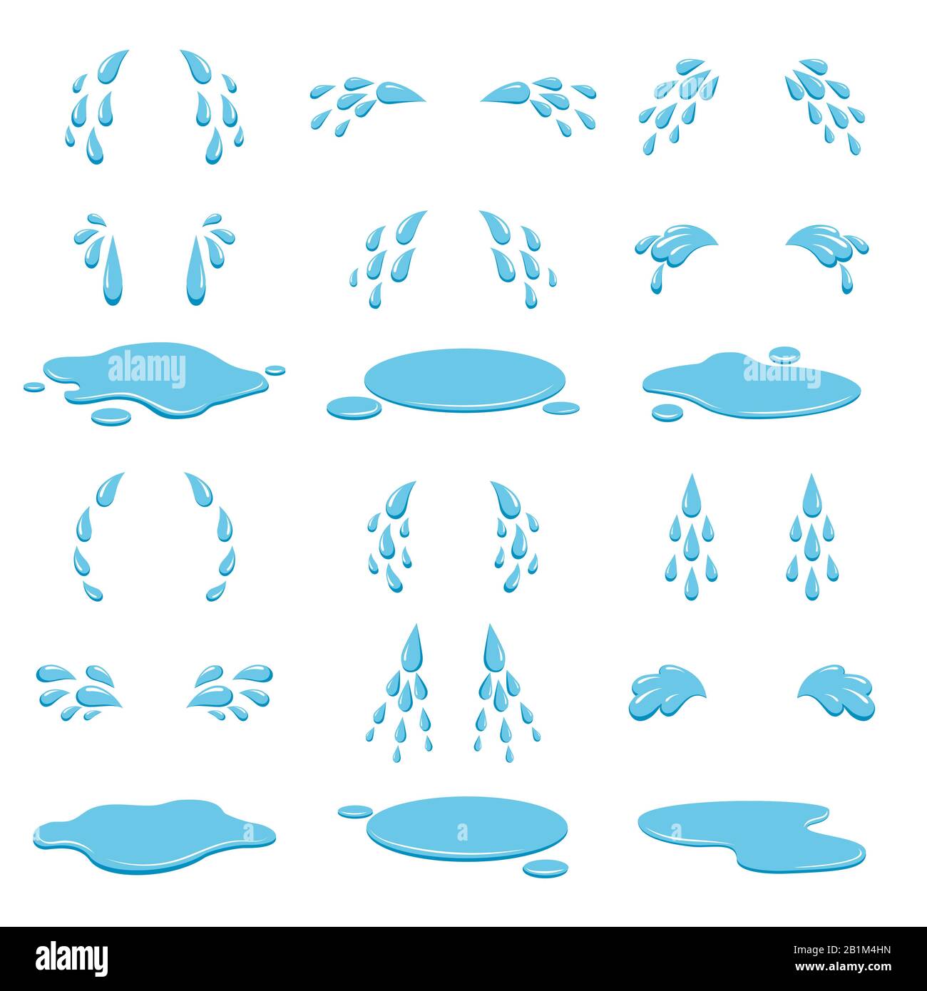 Water puddles Cut Out Stock Images & Pictures - Alamy