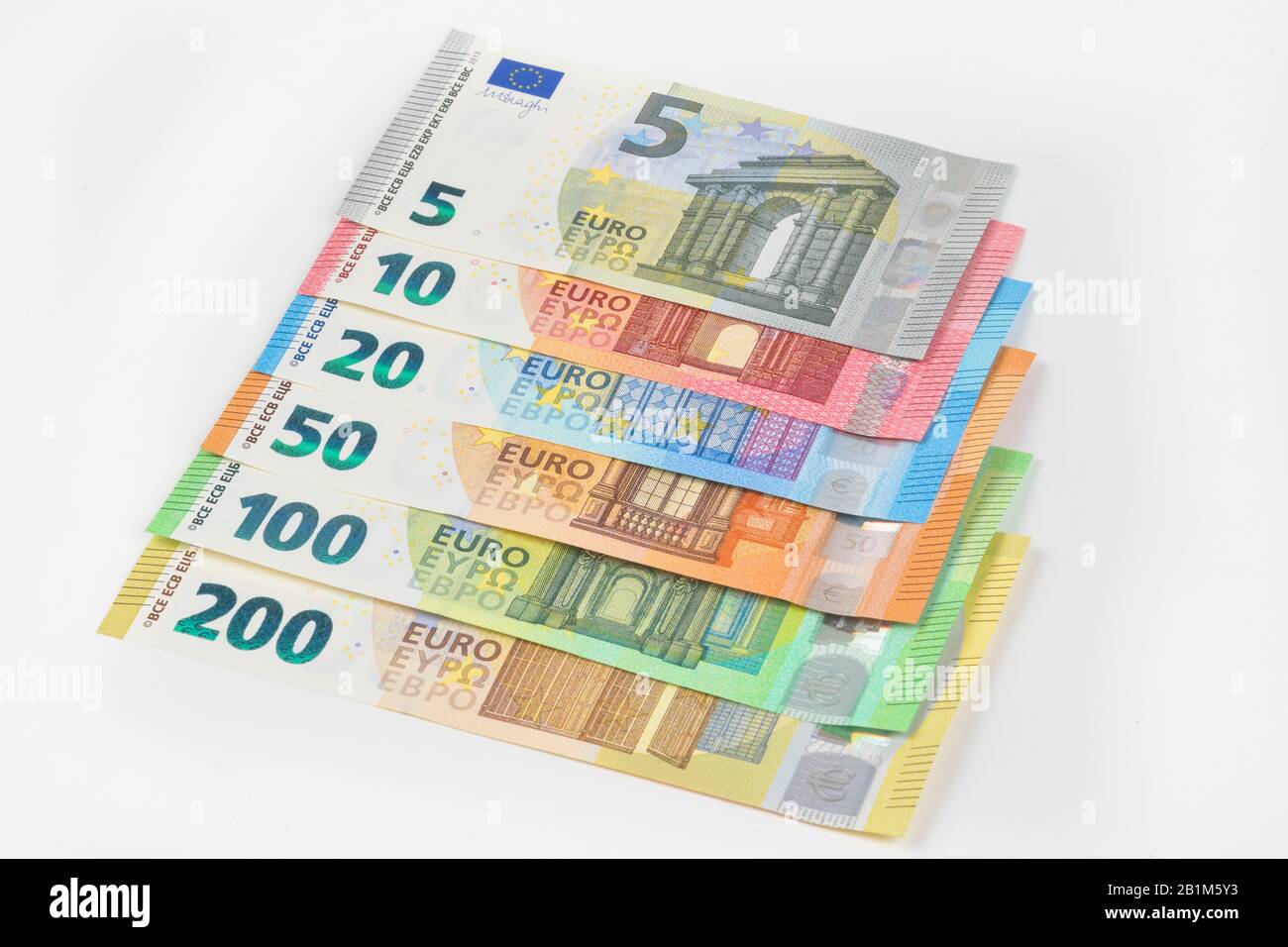 Euroscheine, Banknoten, Stapel, Studioaufnahme Stock Photo - Alamy