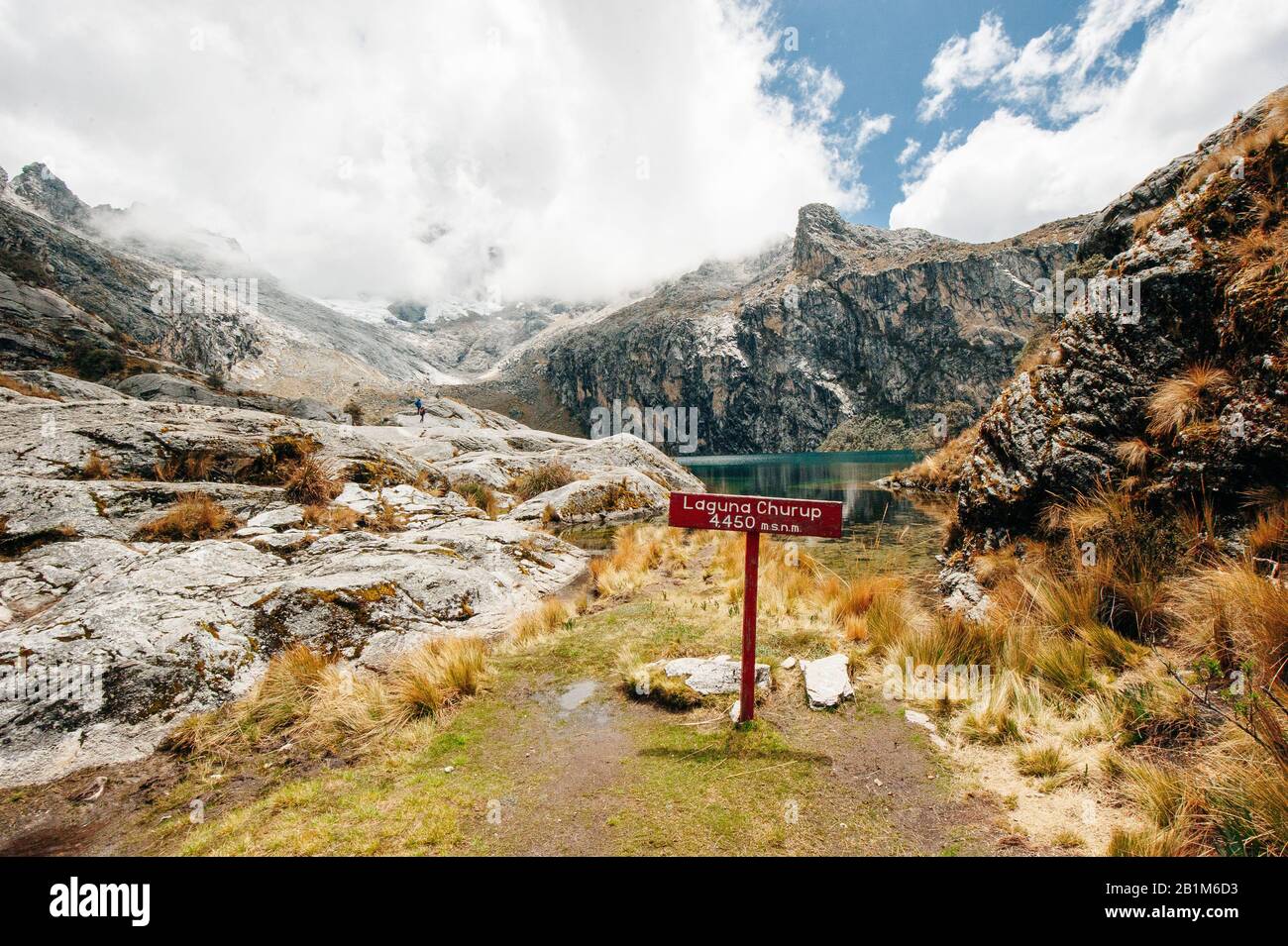 Nev Churup Summit and Laguna, Huascaran National Park in the Andes ...