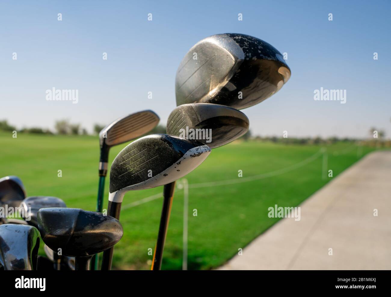 Golf ball and club multiple image hi-res stock photography and images ...