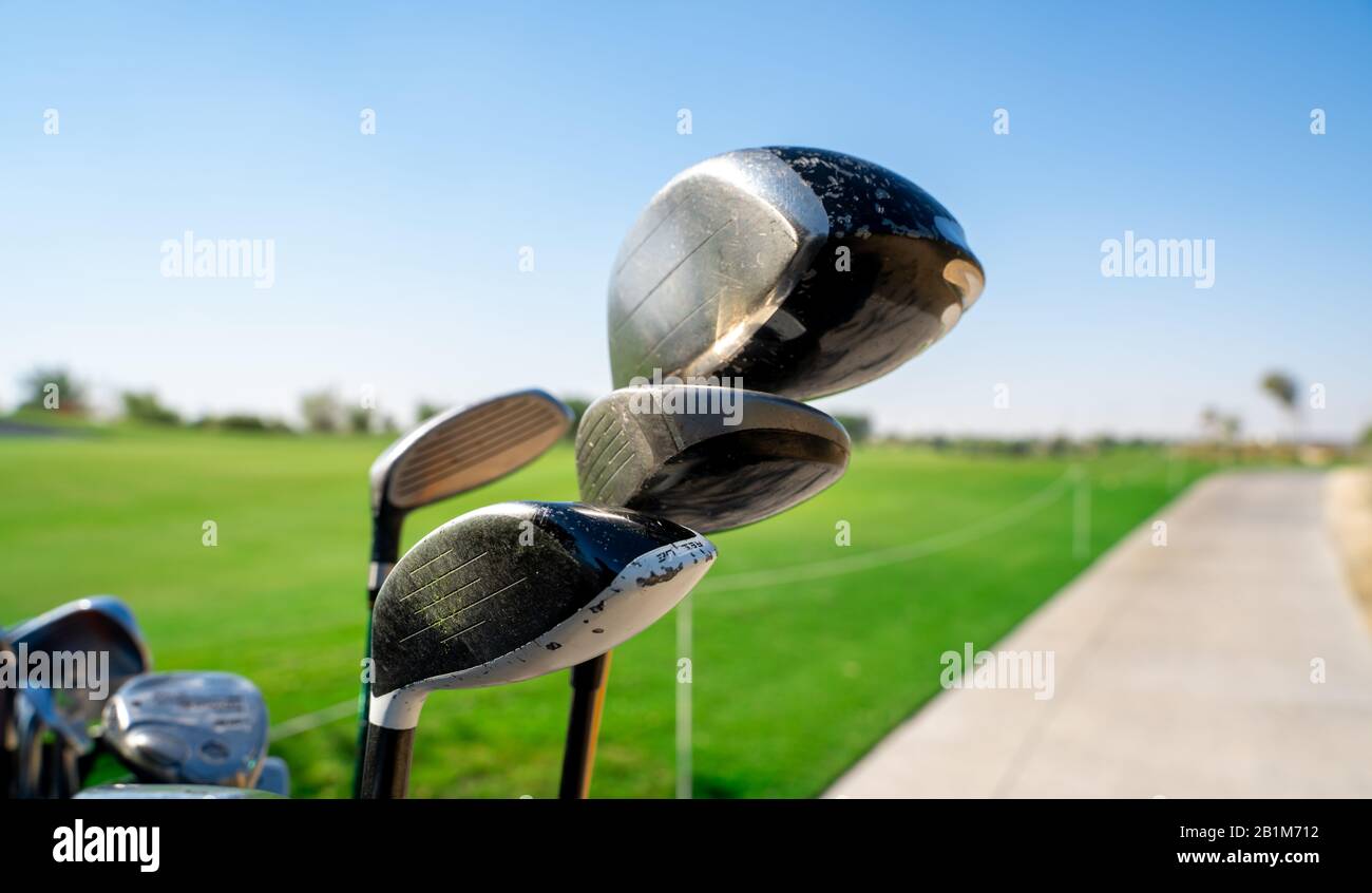 Golf ball club multiple image hi-res stock photography and images - Alamy