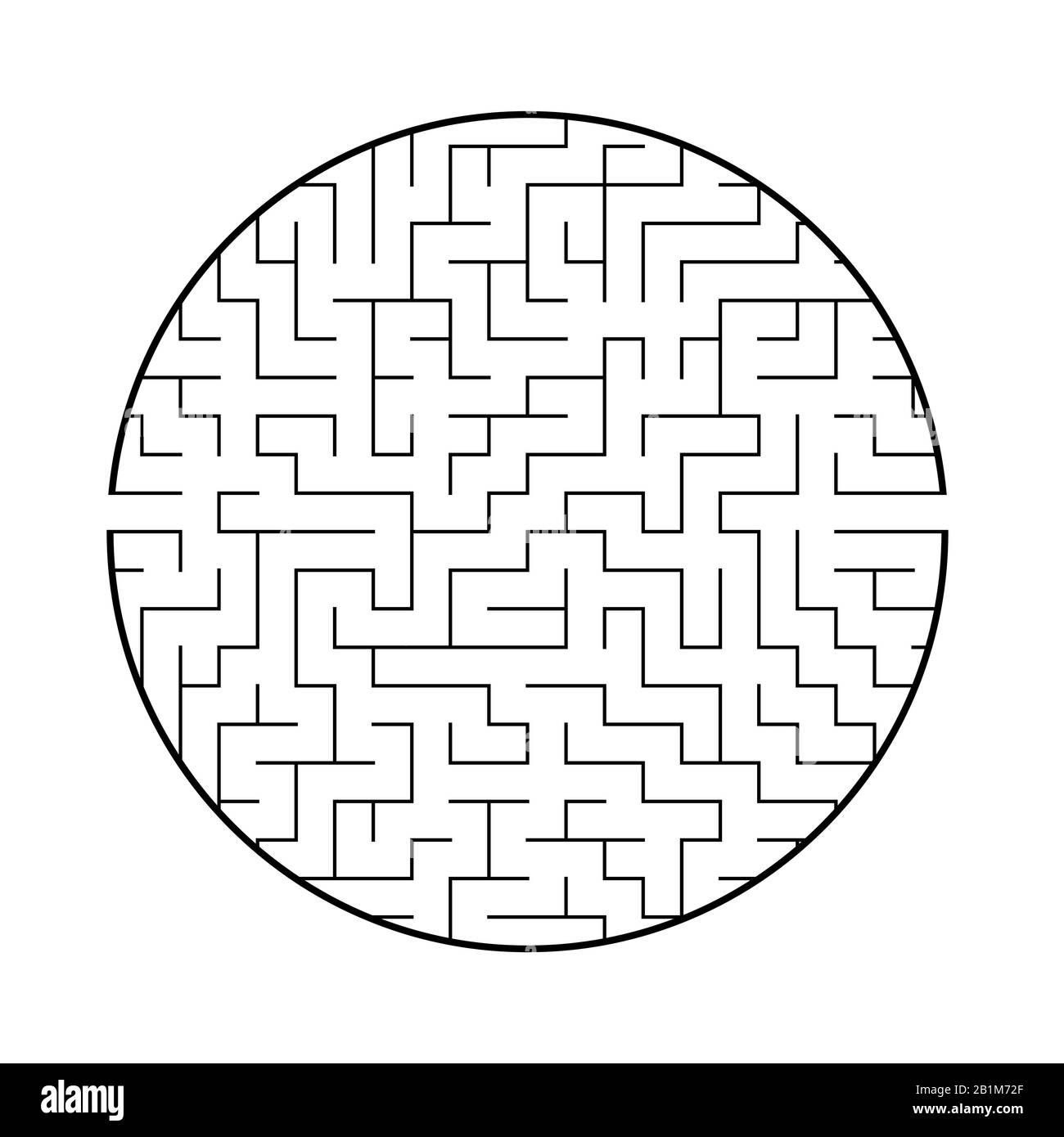 Abstract round maze kids Black and White Stock Photos & Images - Alamy