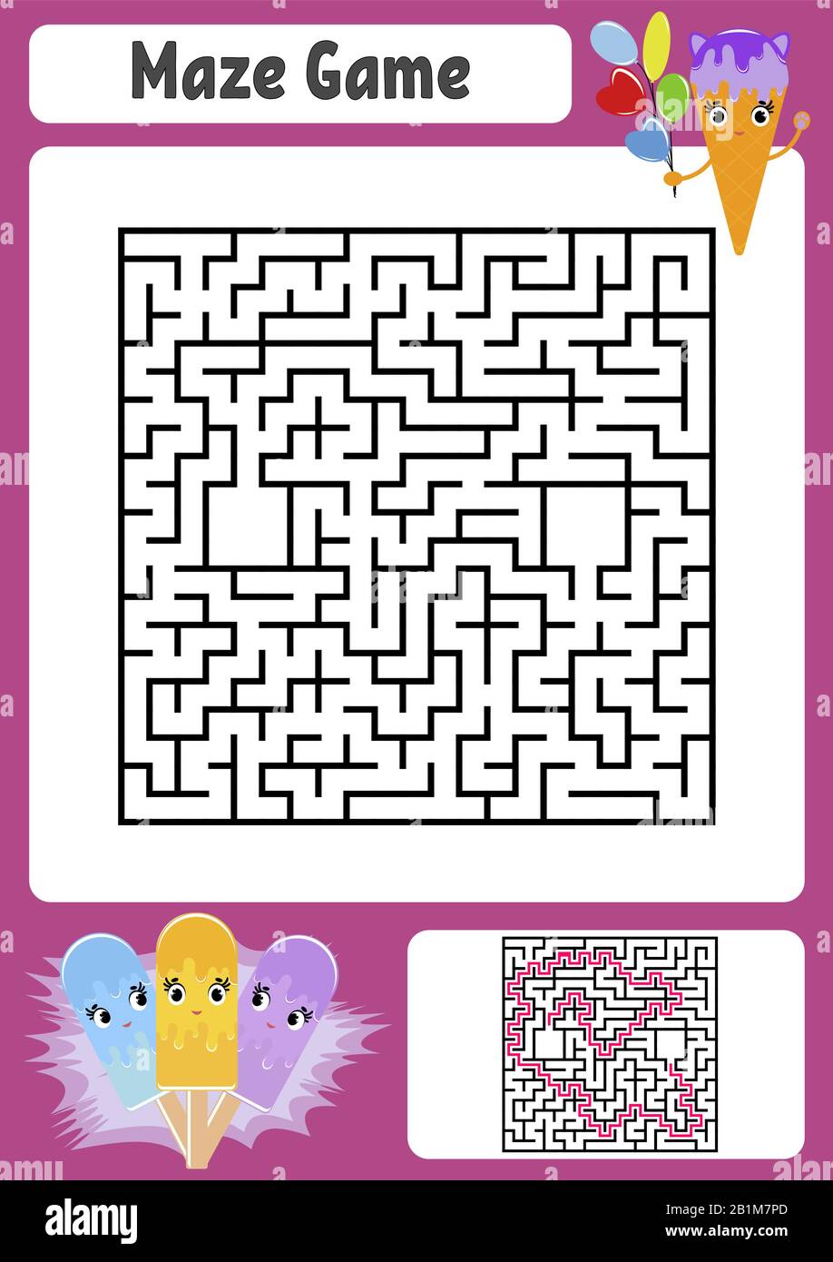 Ice cream maze hi-res stock photography and images - Alamy