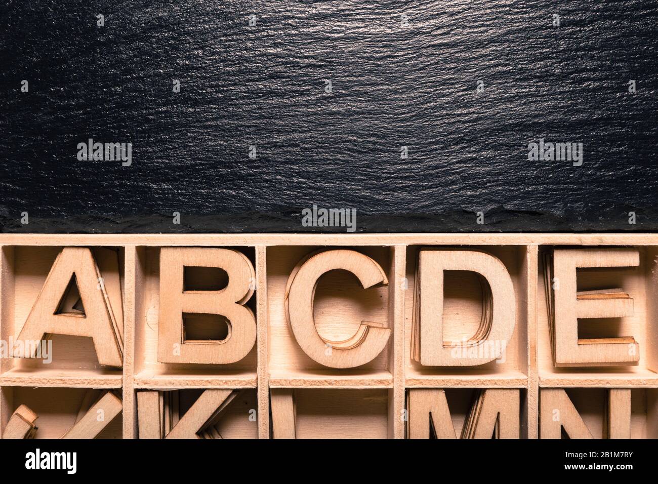 Alphabet letter collection, close up view Stock Photo - Alamy