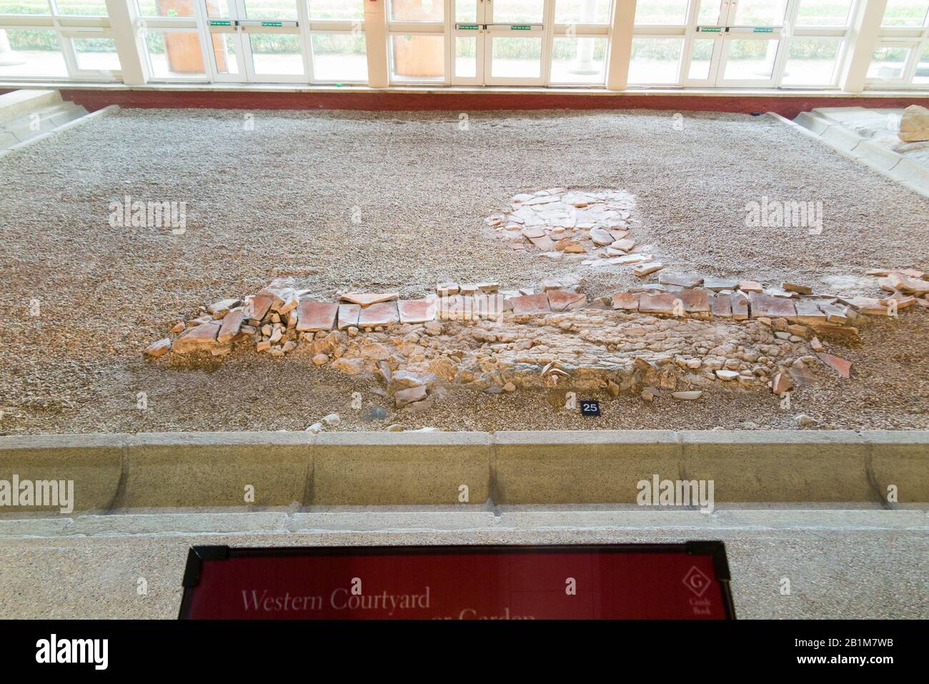 Western courtyard or garden. Fishbourne Roman Palace. Fishbourne ...