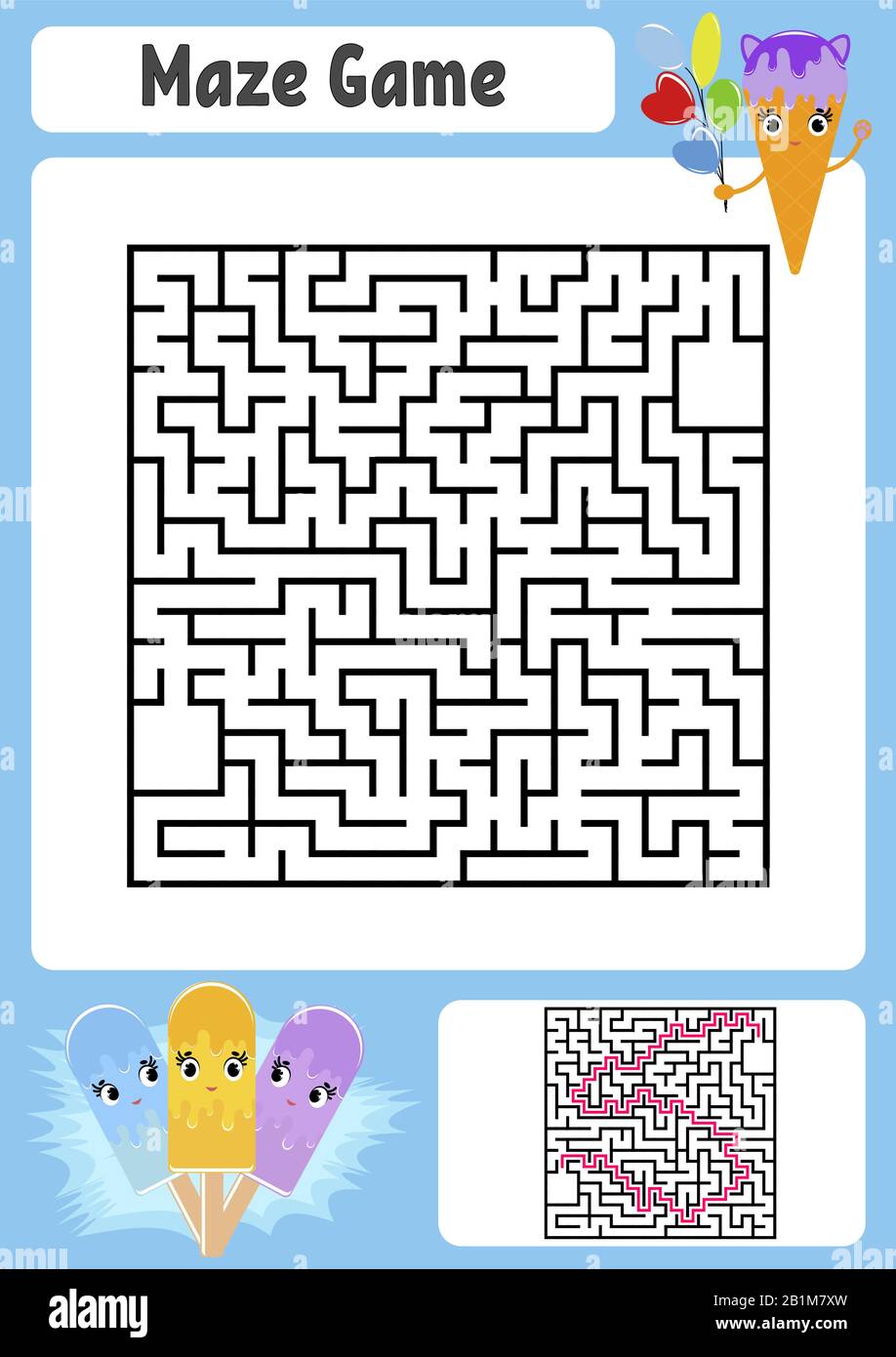 Ice cream maze hi-res stock photography and images - Alamy