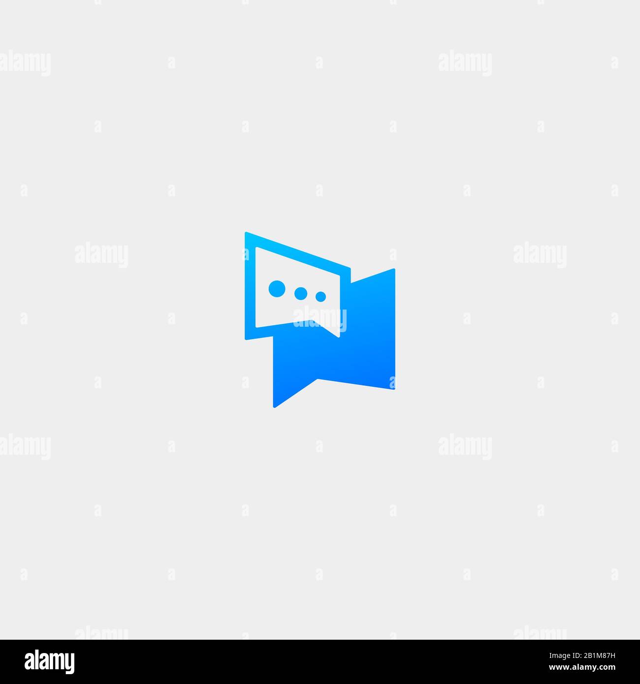 Chat Message Logo Design Template Vector Illustration Stock Vector ...