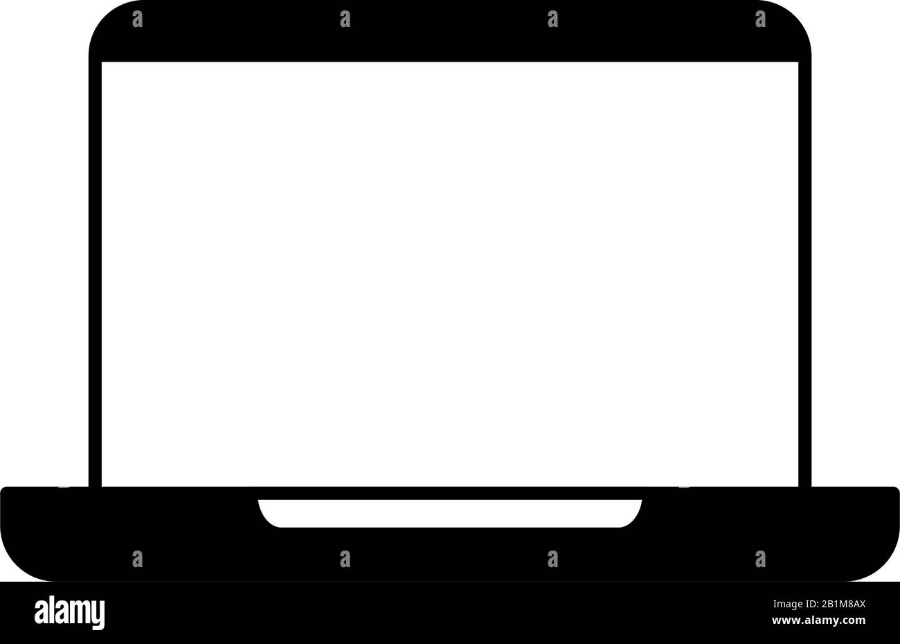 open laptop on white background vector illustration design Stock Vector ...