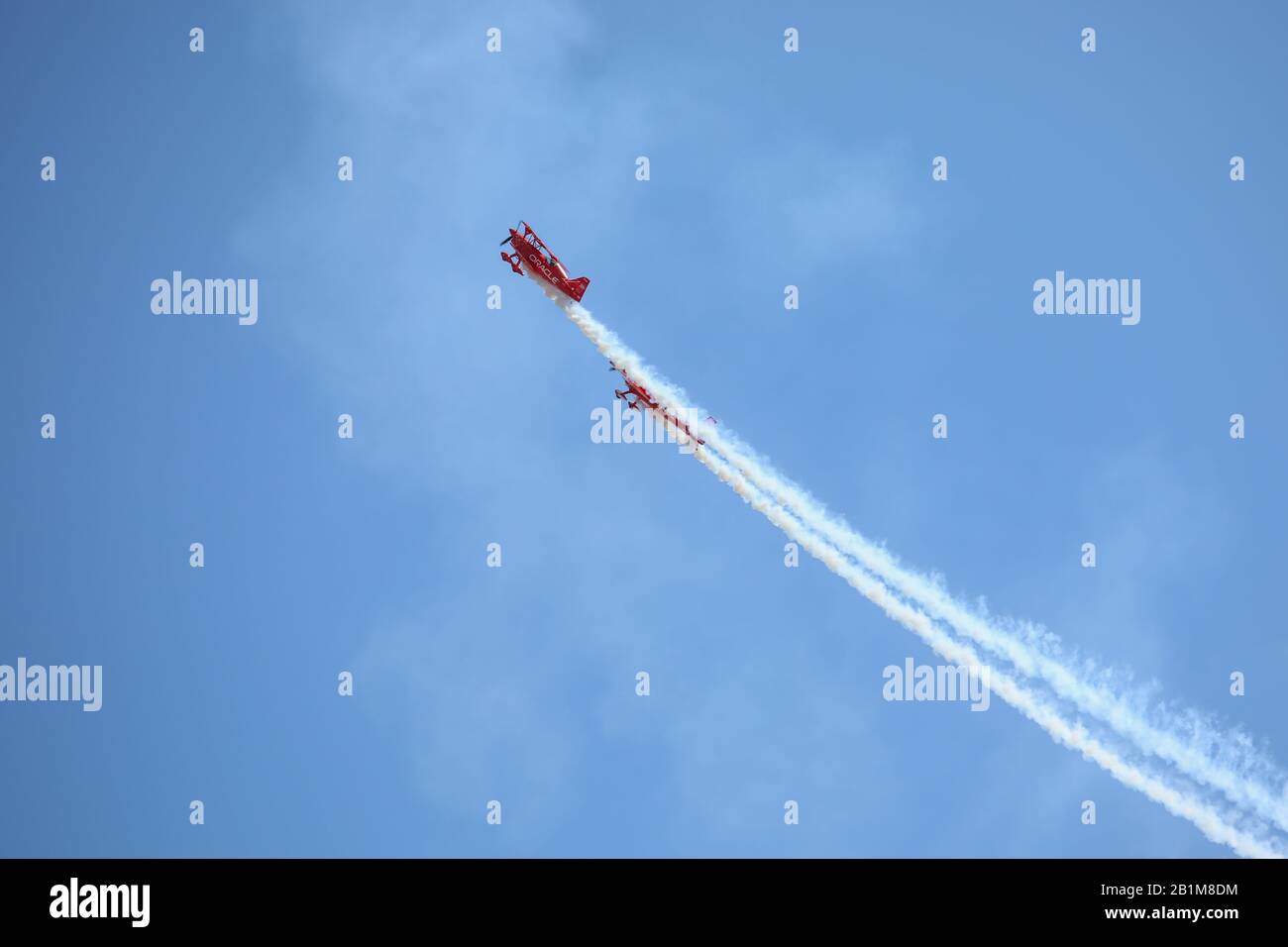 Team Oracle Sean D.Tucker and Jessy Panzer formation aerobatics during ...