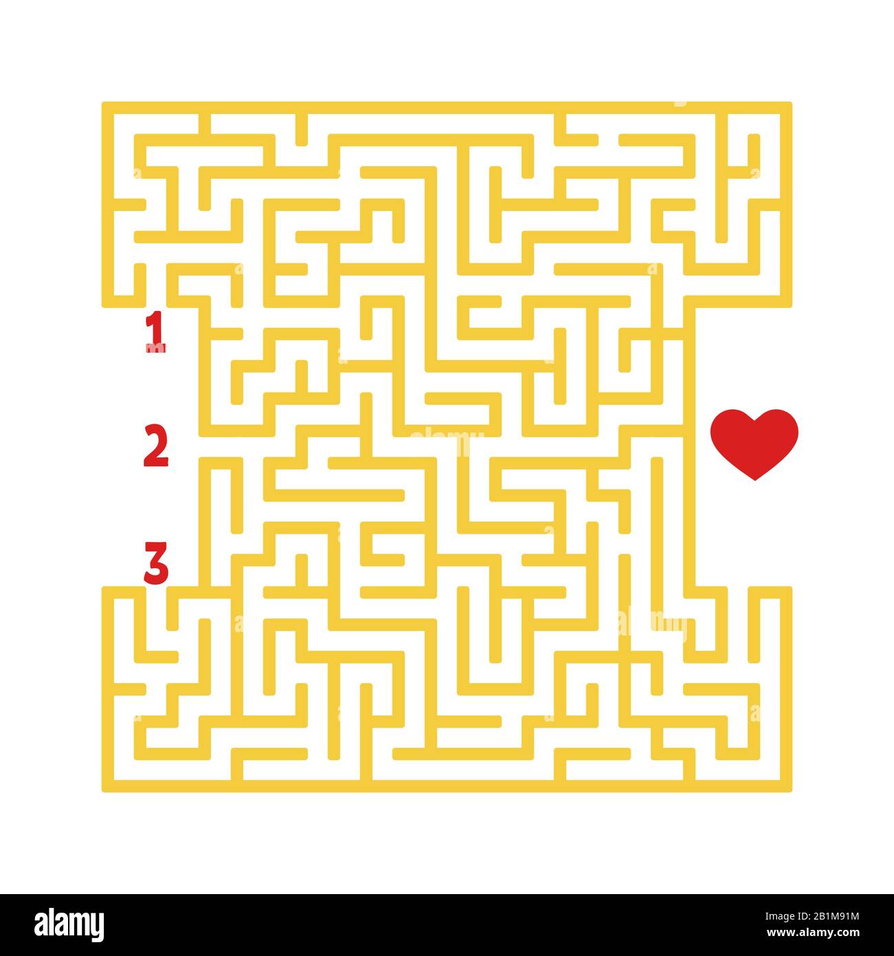 Color square maze. Game for kids. Puzzle for children. Find the right ...