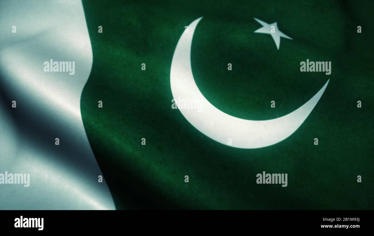 Pakistan flag waving in the wind. National flag of Pakistan. Sign of ...