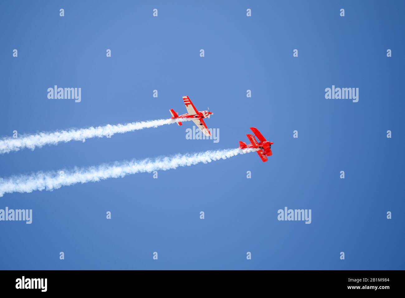 Team Oracle Sean D.Tucker and Jessy Panzer formation aerobatics during ...